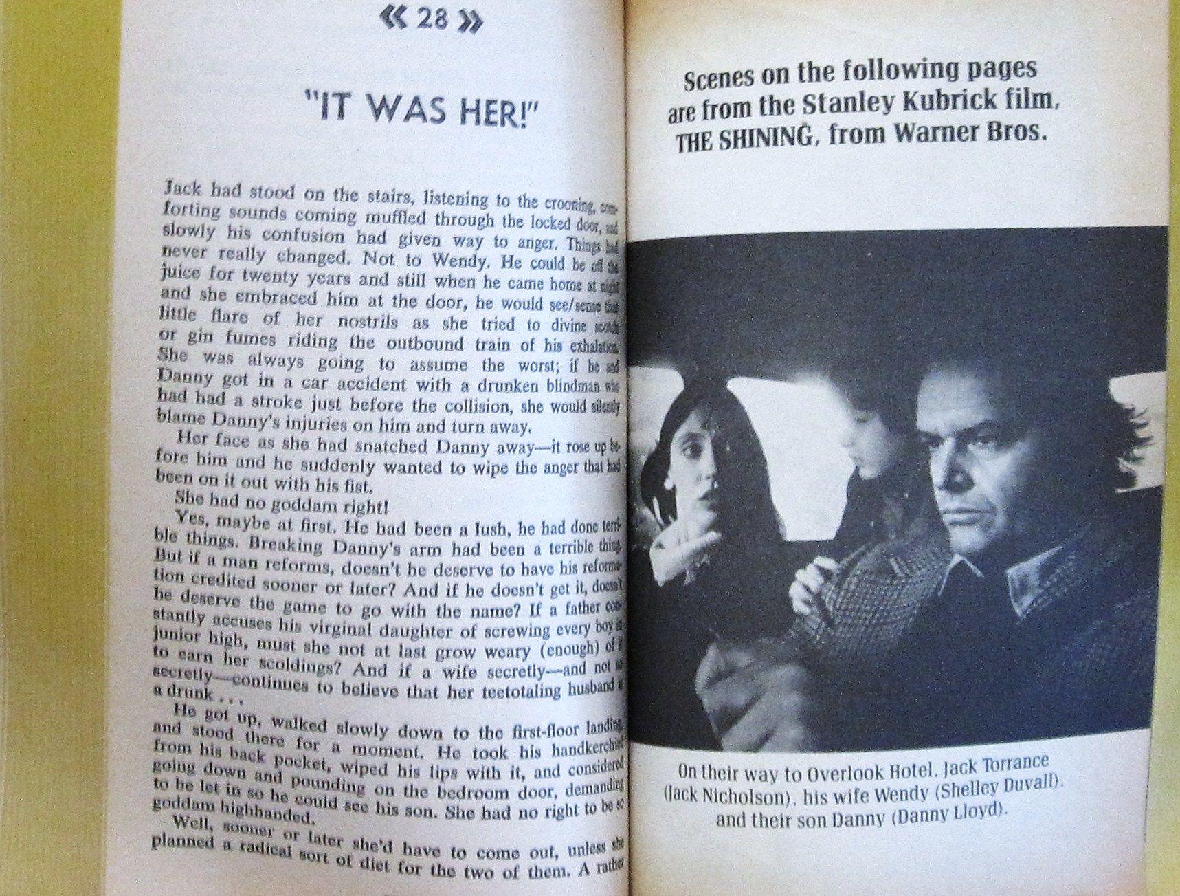BIBLIO | The Shining with 8 Pages of Film Scenes [Signed] [Signet Code ...
