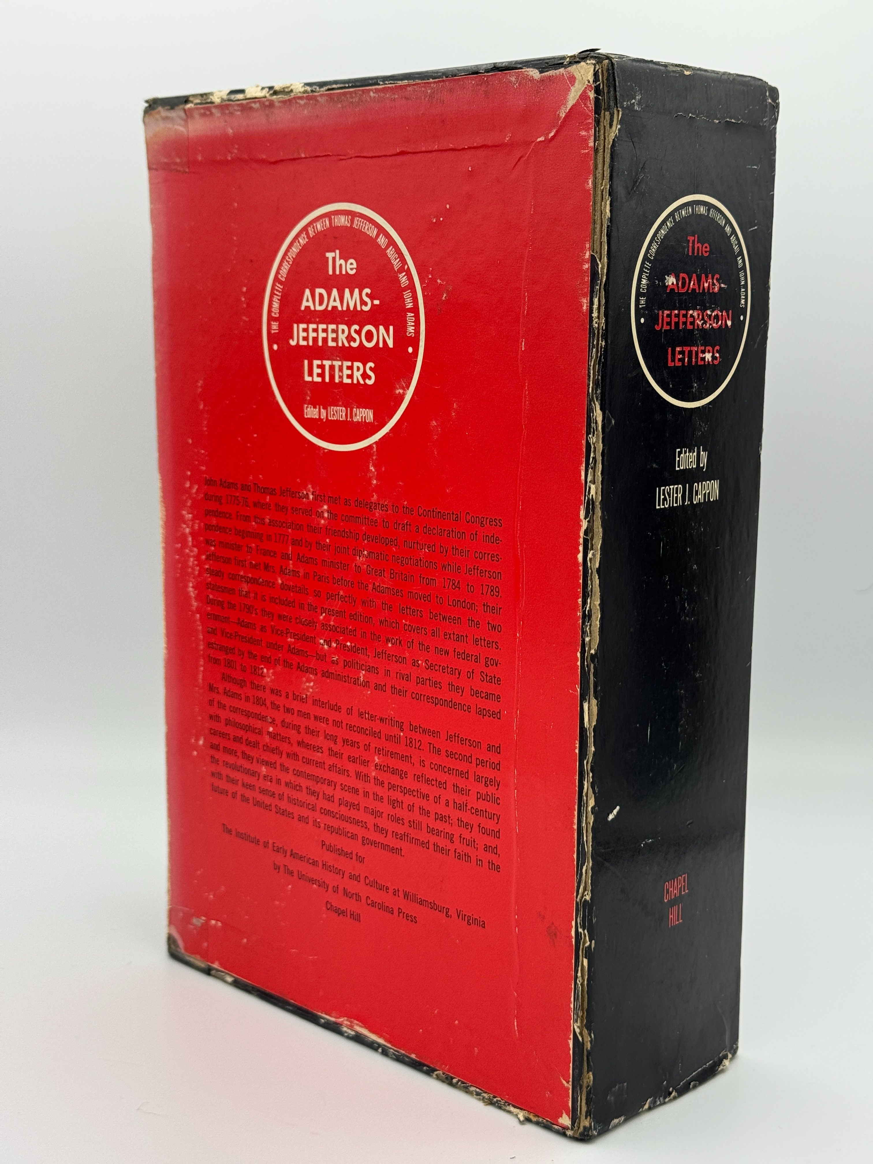 The Adams-Jefferson Letters: by Capon. Lester J. (editor) | 1959 ...