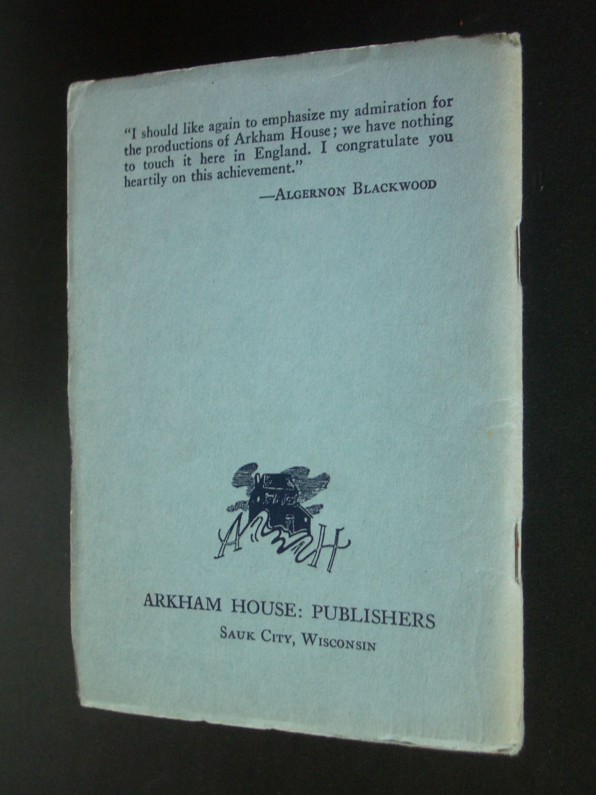 BIBLIO | Books from Arkham House 1947-48 by Derleth, August | Paperback ...