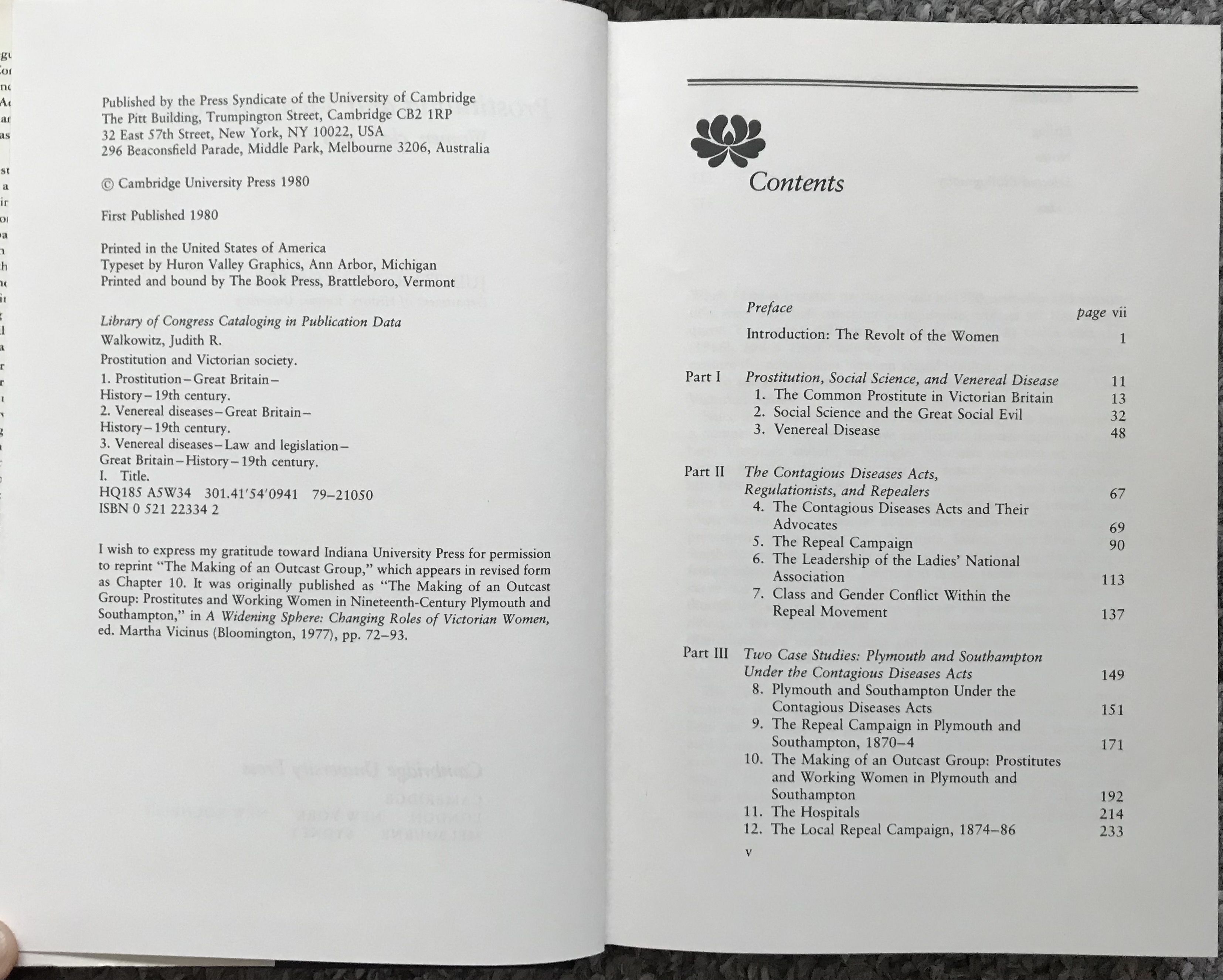 Prostitution and Victorian Society by Walkowitz, Judith R | Hardcover ...