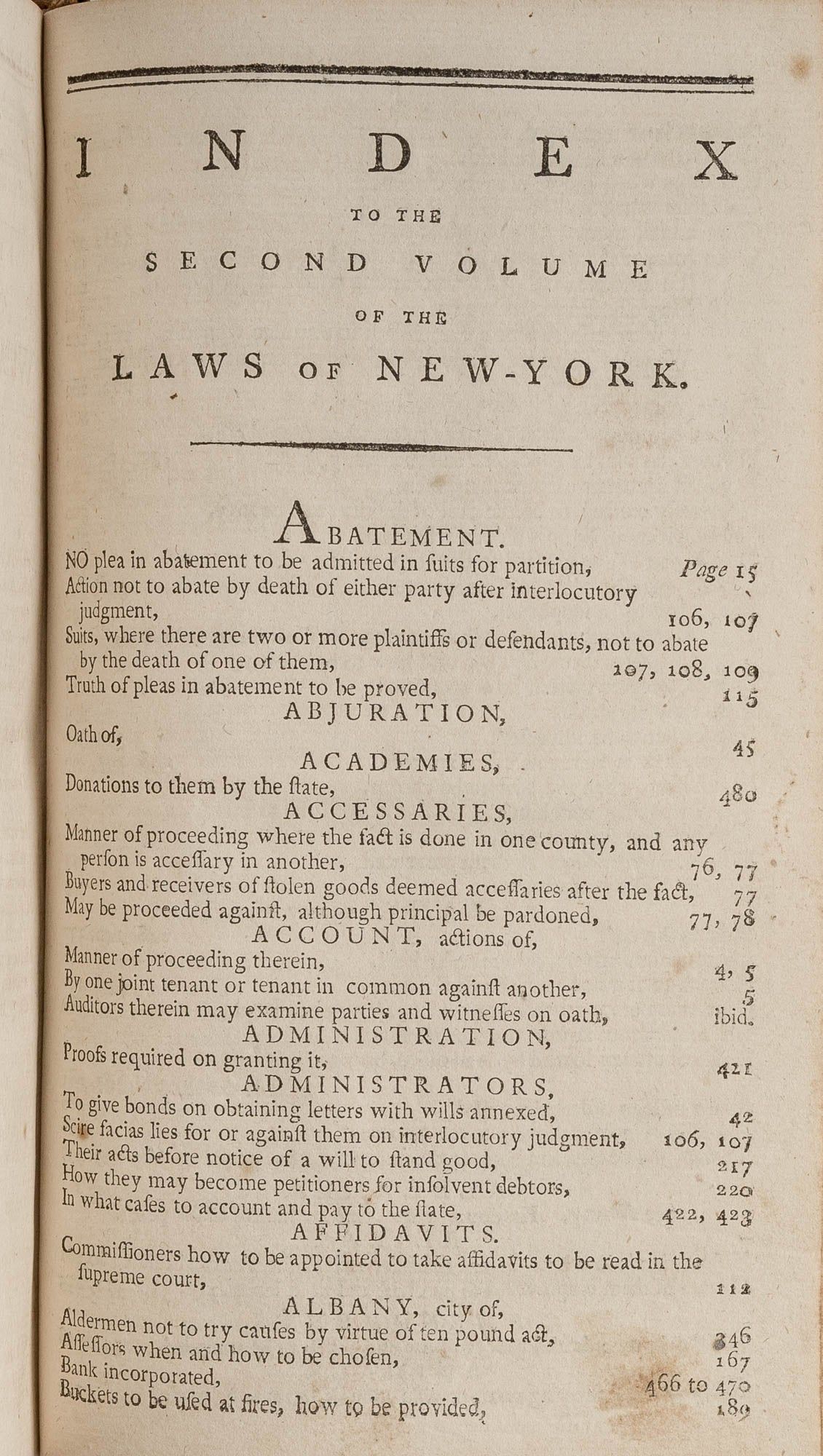 Laws of the State of New-York... New York, 1792. 2 volumes by New York ...