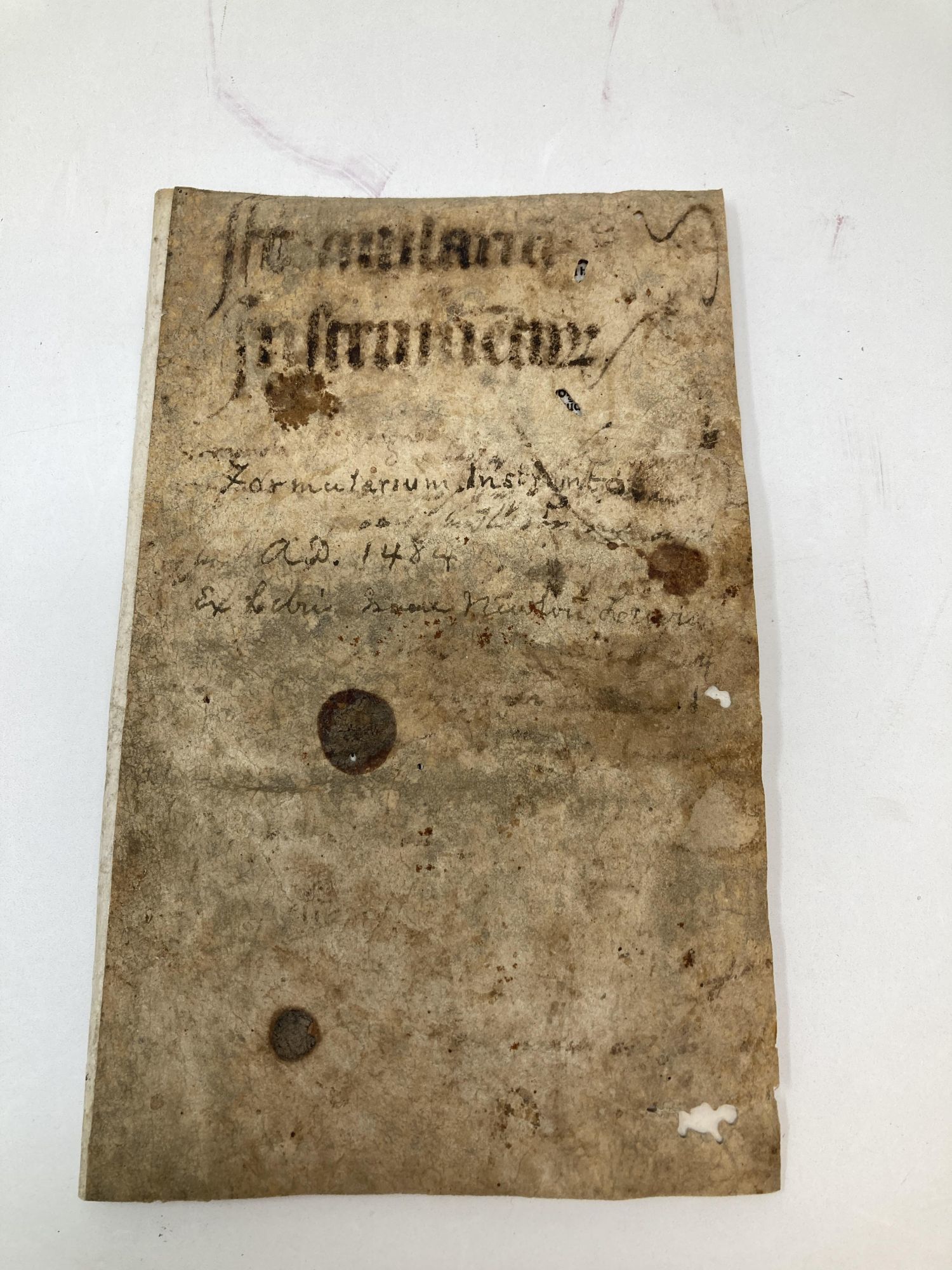 FORMULARIUM INSTRUMENTORUM AD USUM CURIAE ROMANAE (1484) by Curia ...