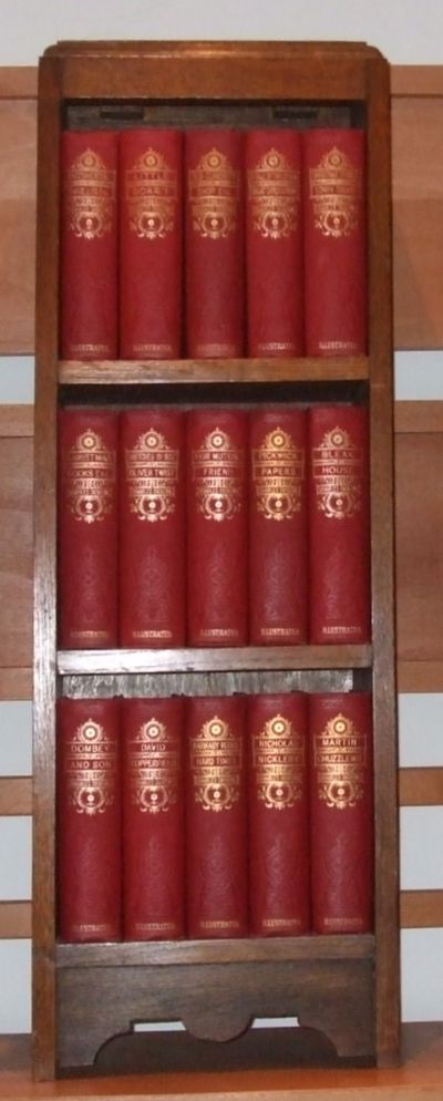 Works of Charles Dickens [ Complete in 15 Volumes ] in Period Bookcase ...