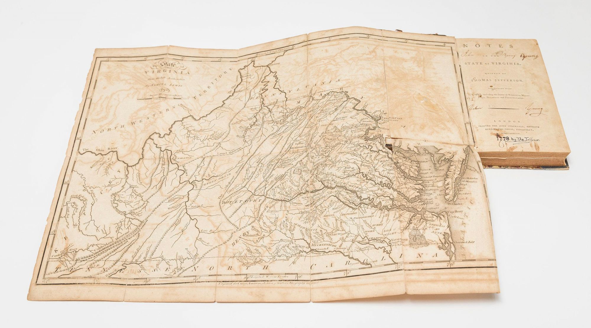 Notes On The State Of Virginia; Illustrated With A Map, including the ...