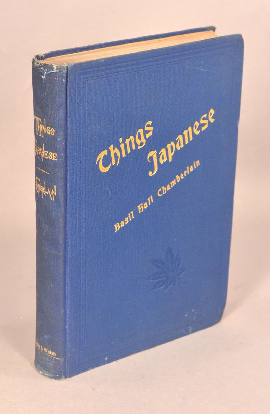THINGS JAPANESE by CHAMBERLAIN, BASIL HALL | 1905 | Biblio