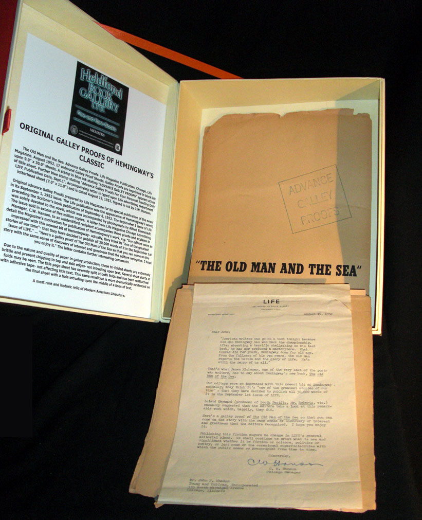 The Old Man and the Sea. Advance Galley Proofs- Life Magazine ...