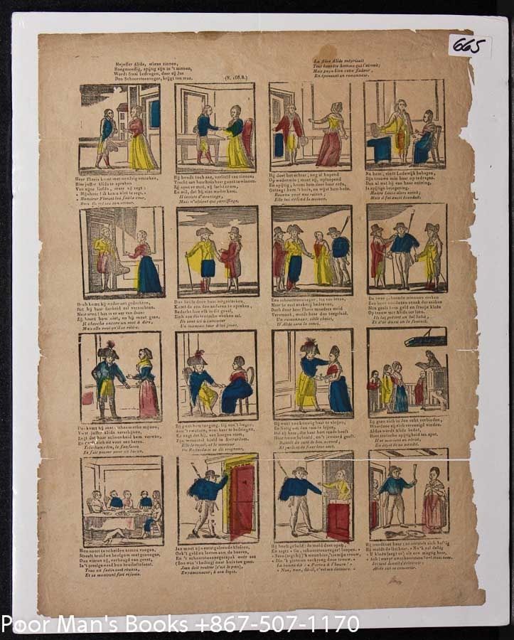 18TH CENTURY DUTCH HAND COLORED COMIC STRIP by Unknown | Paperback ...