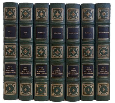 THE GREAT MILITARY COMMANDERS (IN 7 VOLUMES) LEE, PATTON, NAPOLEON ...