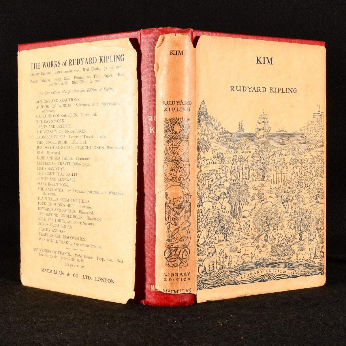 Kim by Rudyard Kipling | Cloth | 1901 | Macmillan And Co. | Biblio