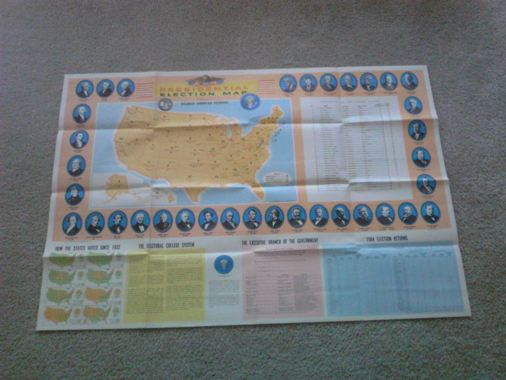 1964 Presidential Election Results By State Map - Map