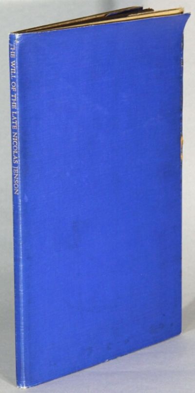 The last will and testament of the late Nicolas Jenson, printer ...