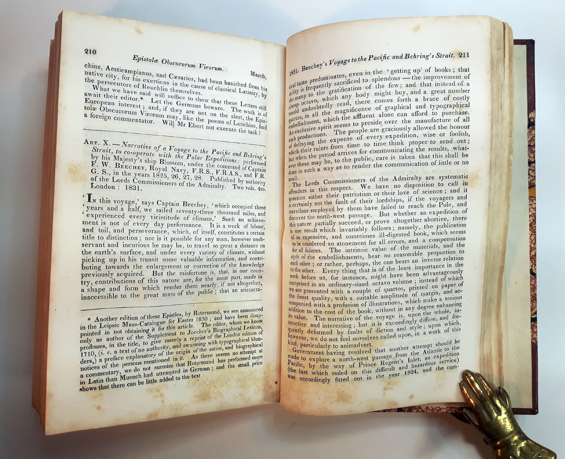 Review of the First Edition of Beechley's NARRATIVE OF A VOYAGE TO THE ...