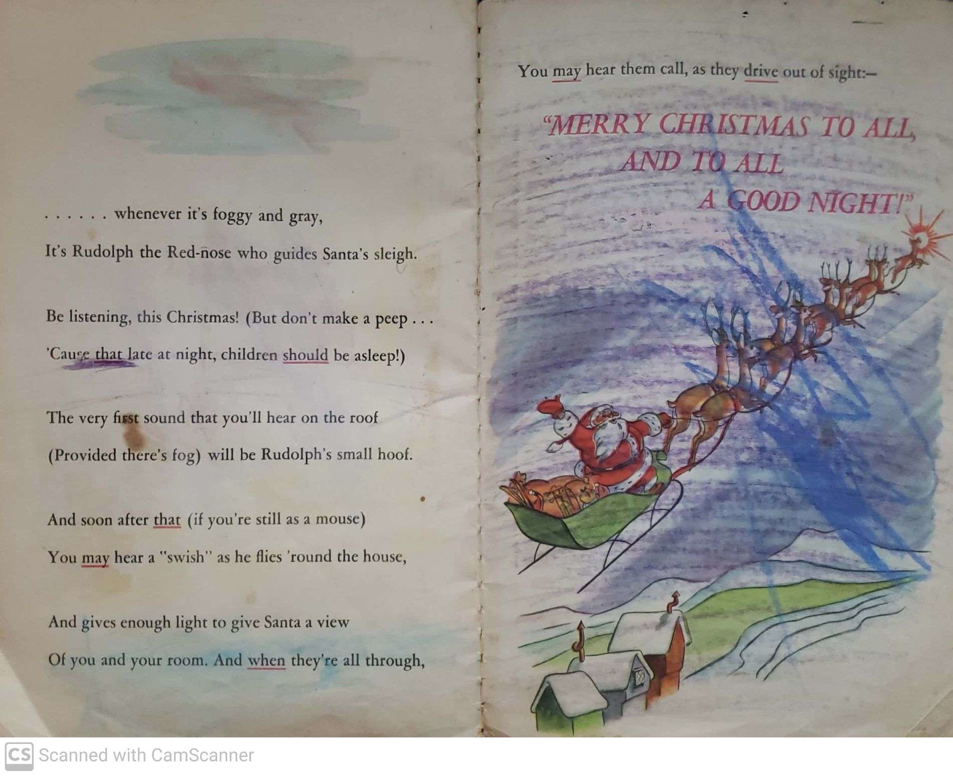 Rudolph the Red-Nosed Reindeer by Robert L. May | Stitched | circa 1949 ...
