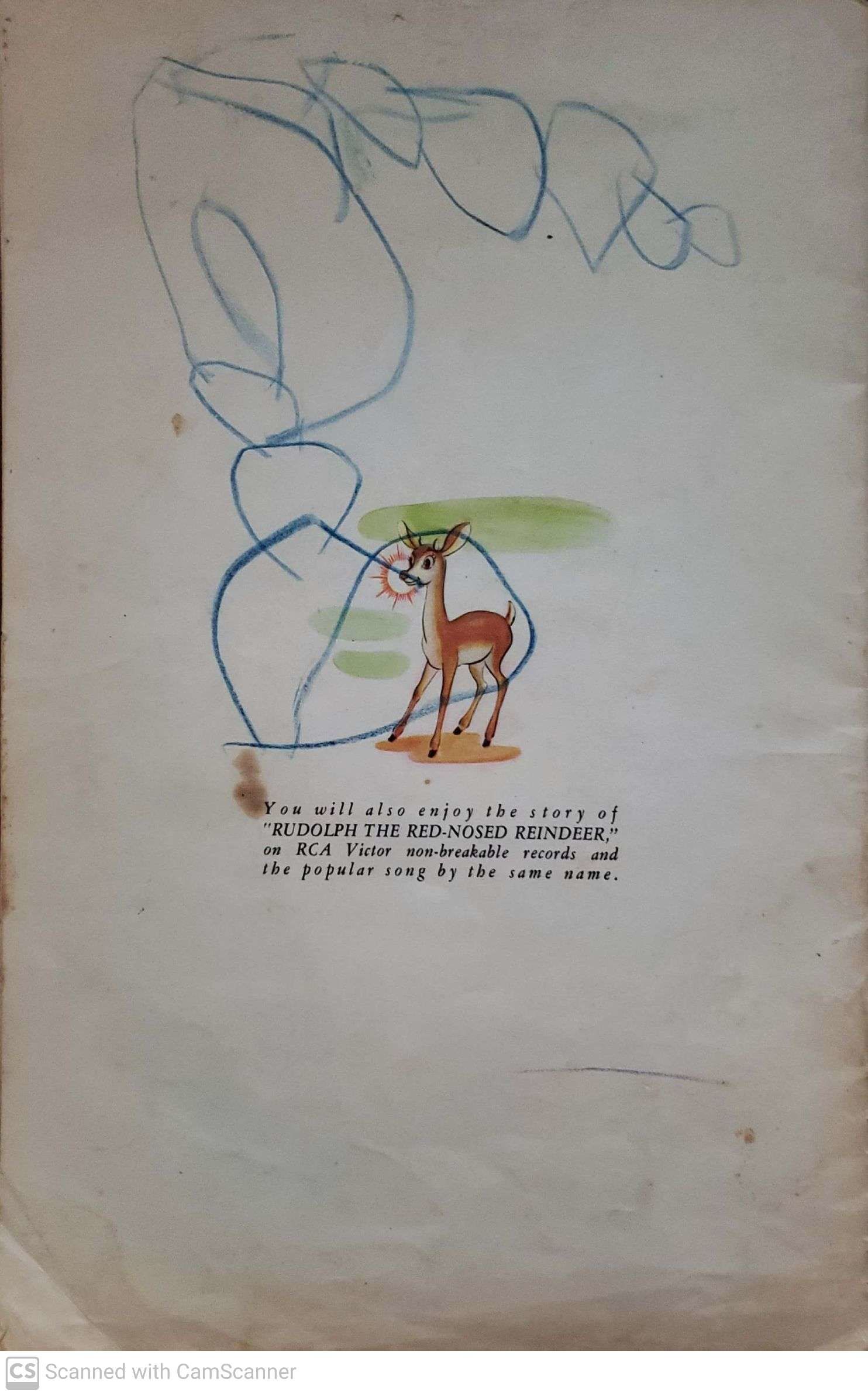 Rudolph the Red-Nosed Reindeer by Robert L. May | Stitched | circa 1949 ...