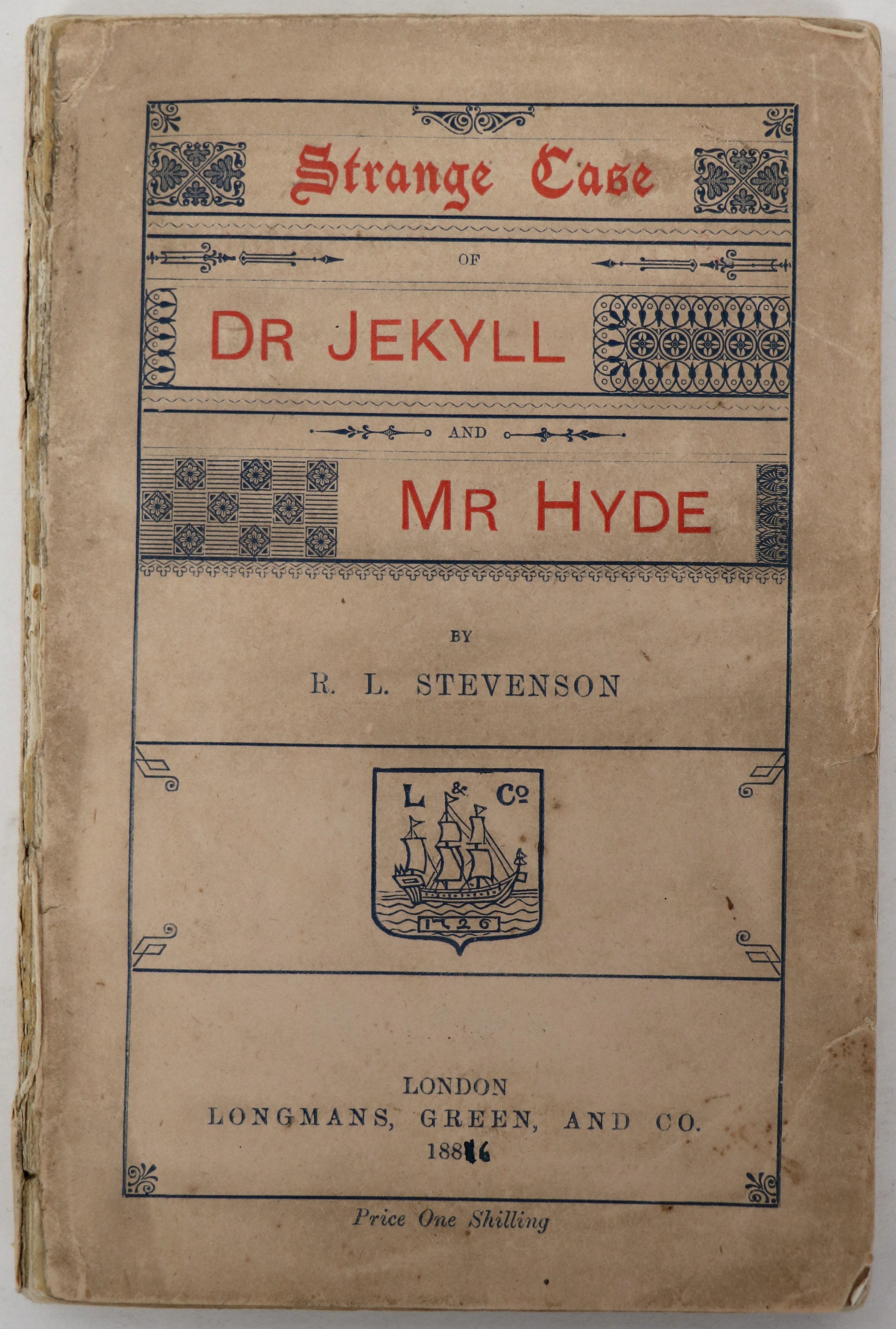 Strange Case of Dr. Jekyll and Mr. Hyde, 1886, First UK Edition | Biblio