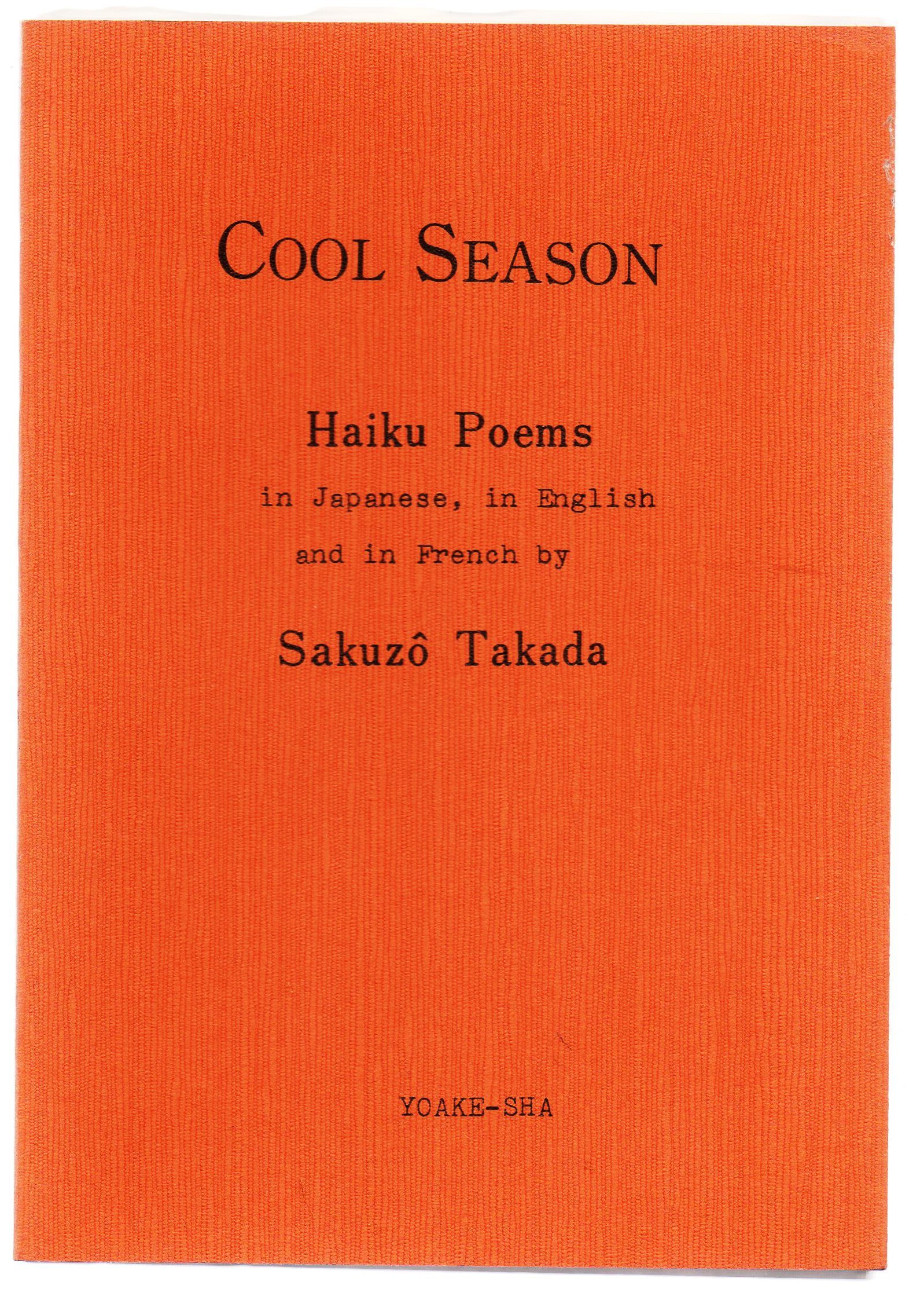 Cool Season: Haiku Poems in Japanese, in English and in French by ...