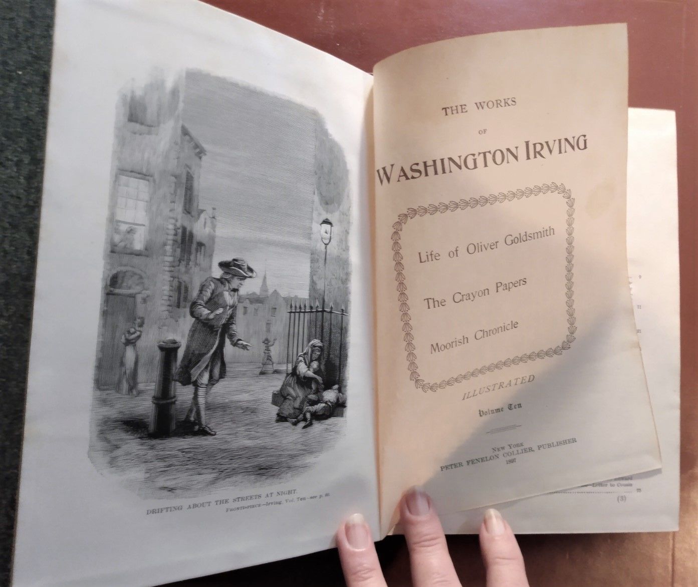 WASHINGTON IRVING'S WORKS, VOLUMES III & X by WASHINGTON IRVING ...