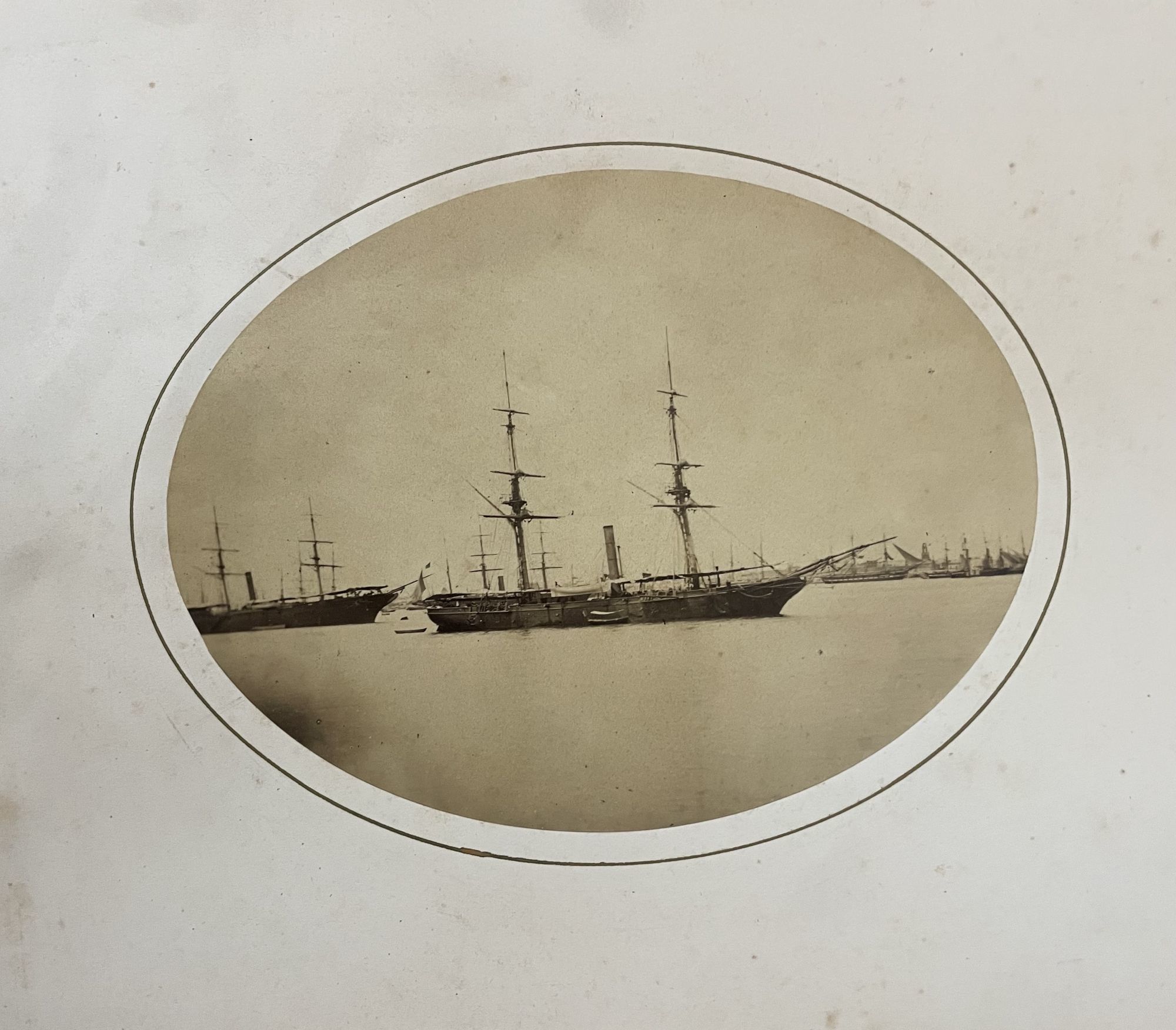 Collection of Three Naval Photos, the Earliest Photographs Taken in ...