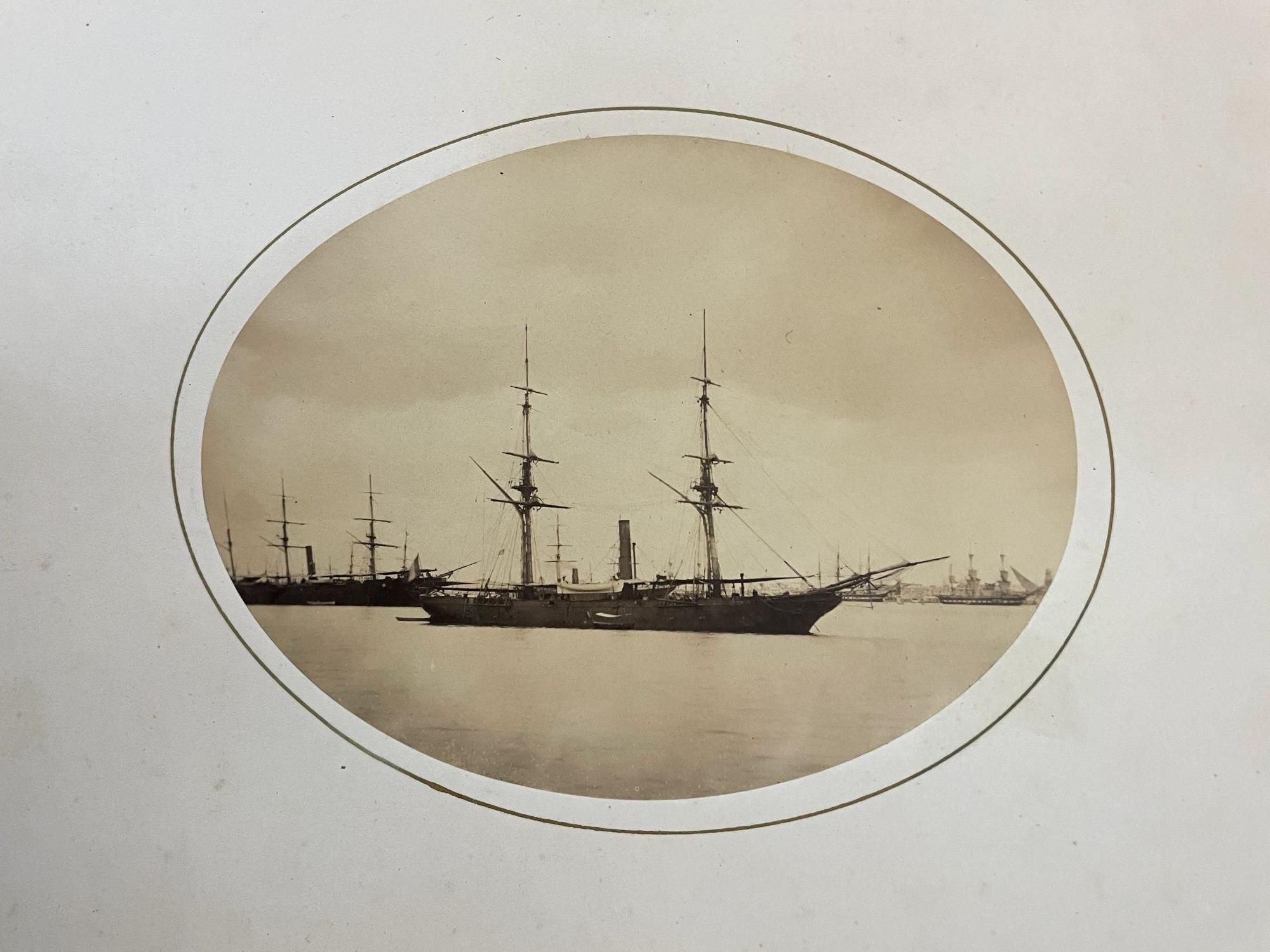 Collection of Three Naval Photos, the Earliest Photographs Taken in ...