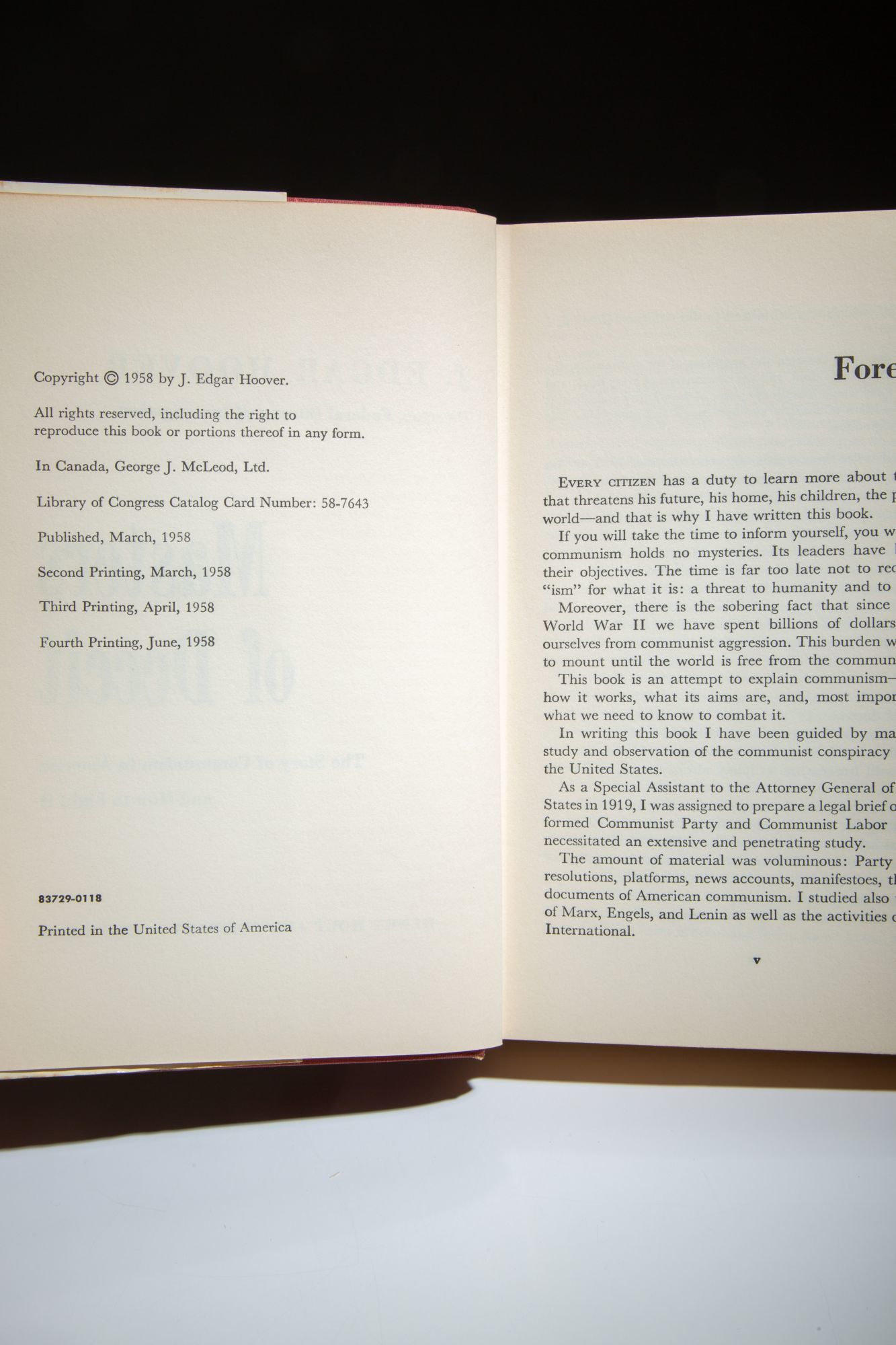 Masters of Deceit; The Story of Communism in America and How to Fight ...