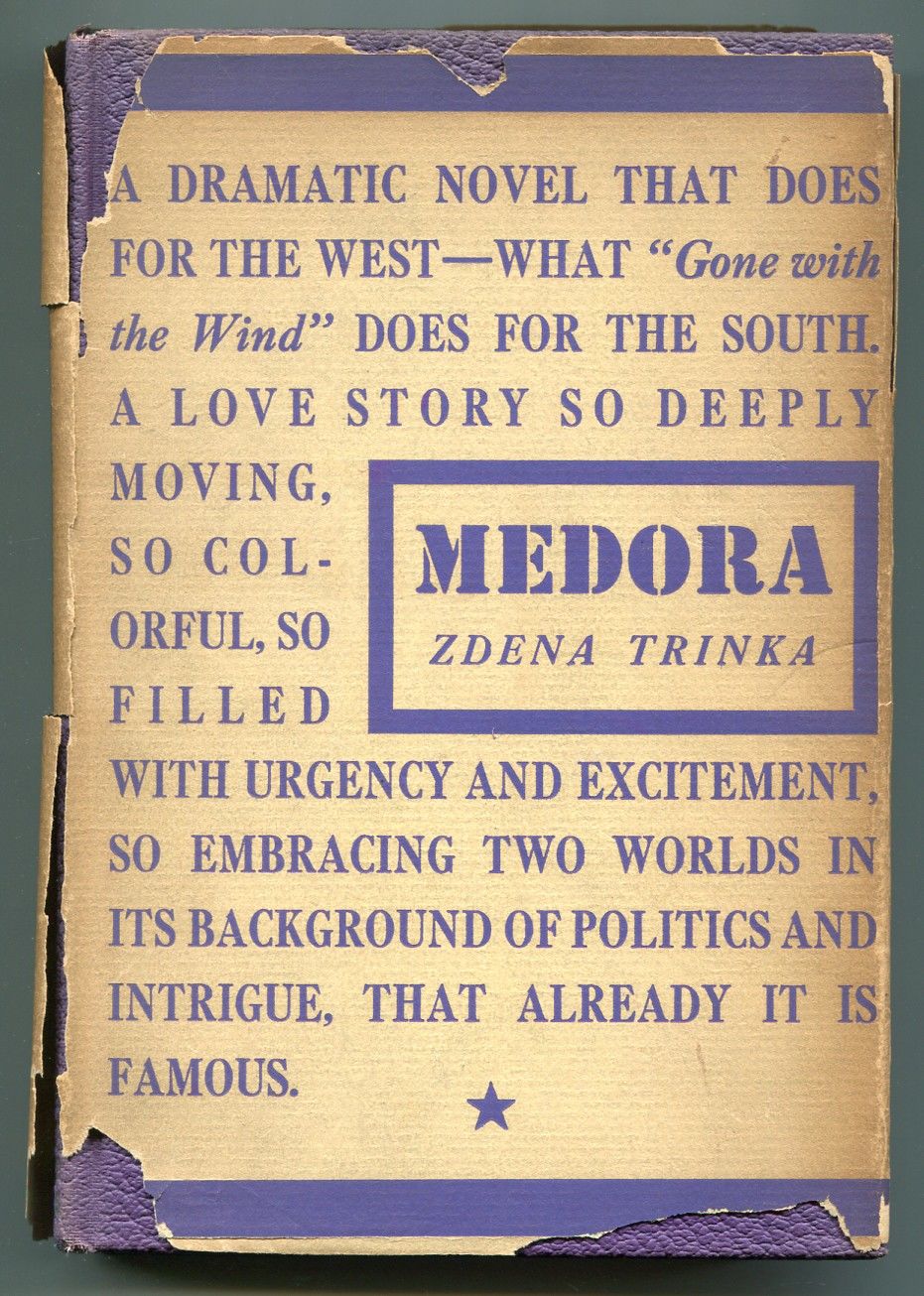 Medora by TRINKA, Zdena | Hardcover | 1940 | First Award Books | Biblio