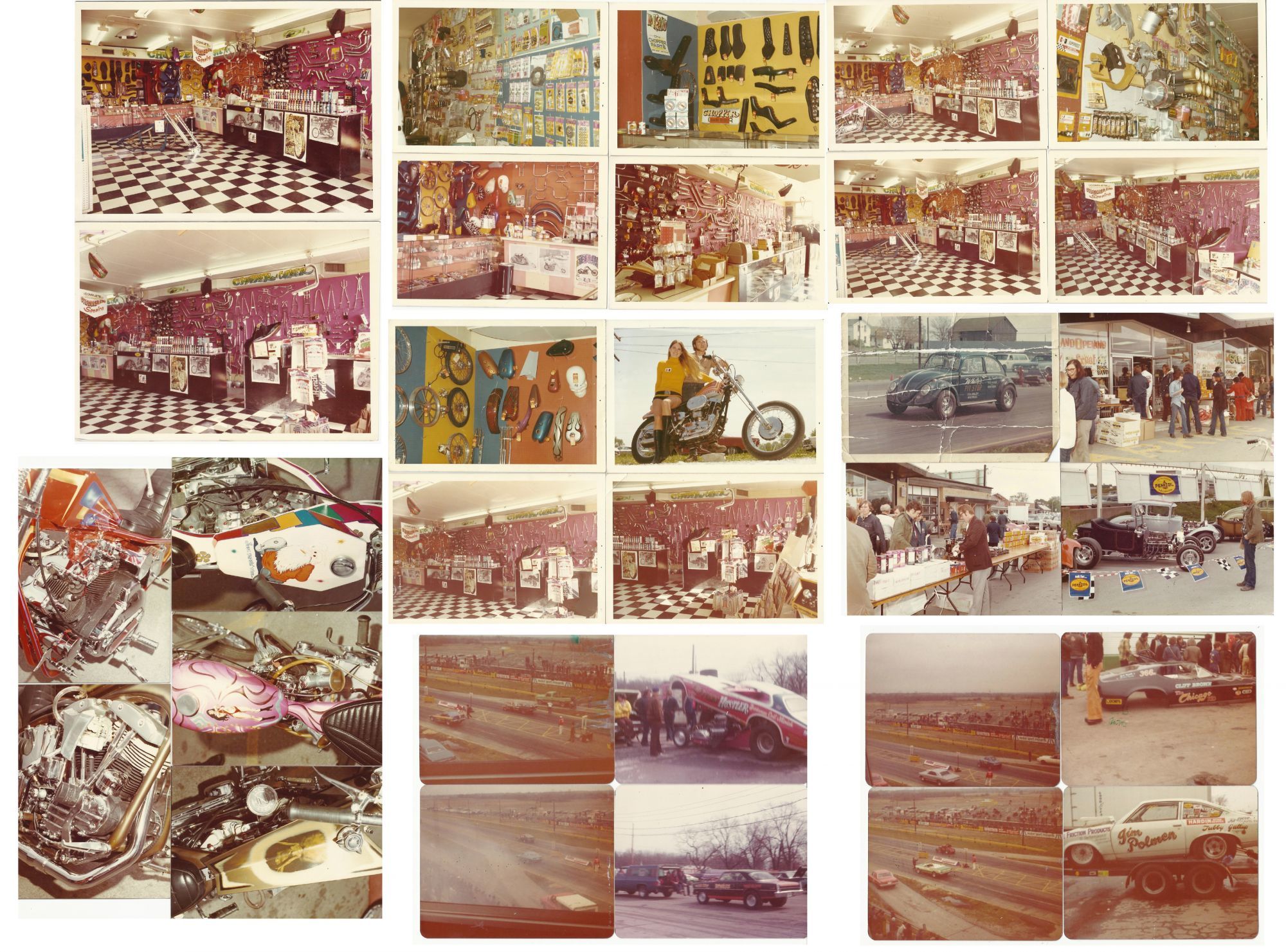 Photograph and Marketing Archive of White's Pit Stop, a Custom Drag Racing & Motorcycle Shop by ...