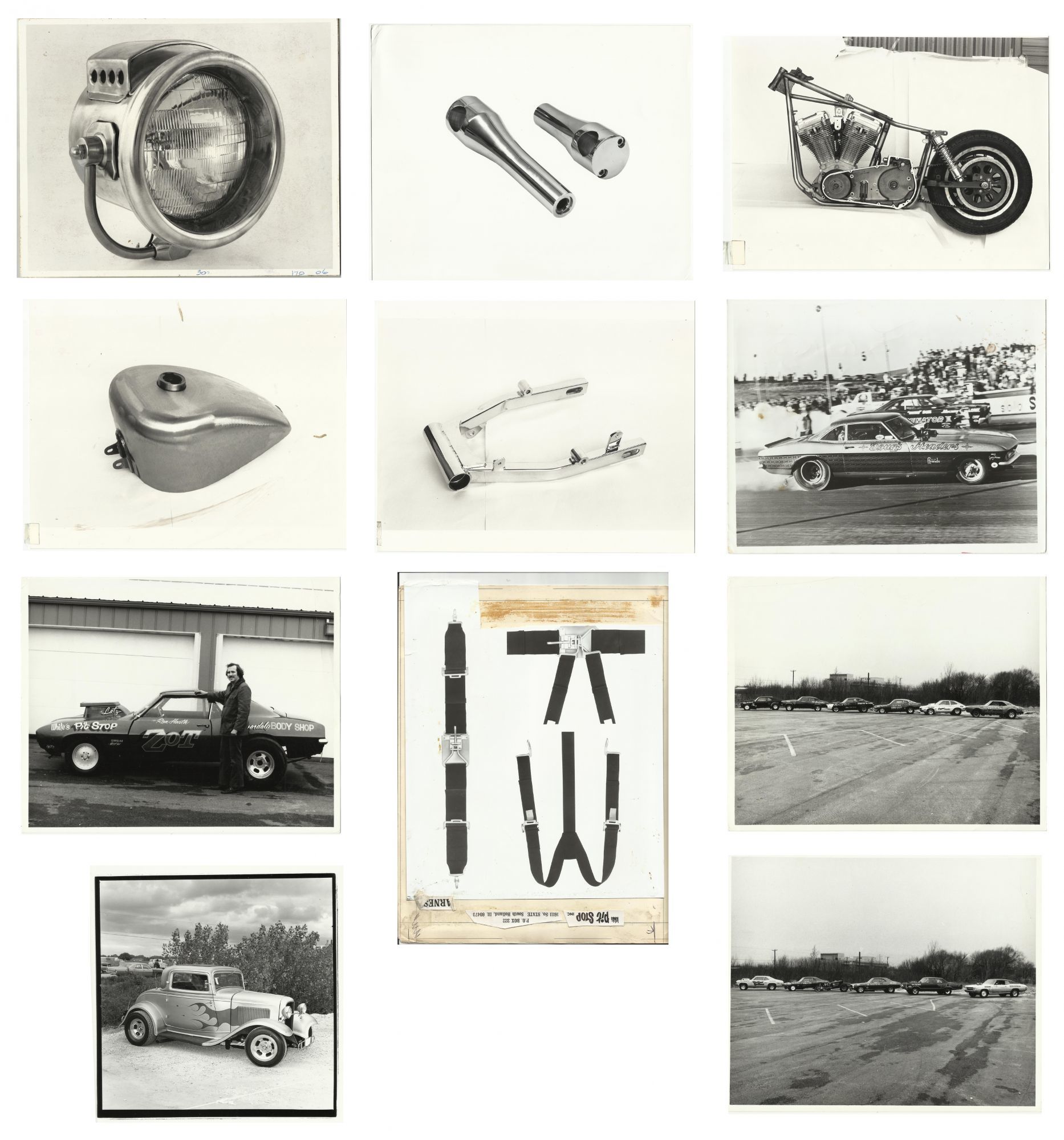 Photograph and Marketing Archive of White's Pit Stop, a Custom Drag Racing & Motorcycle Shop by ...