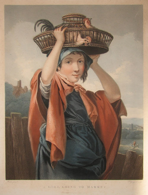 A Girl Going to Market and A Boy Returning from Fishing (2) by Thomas ...