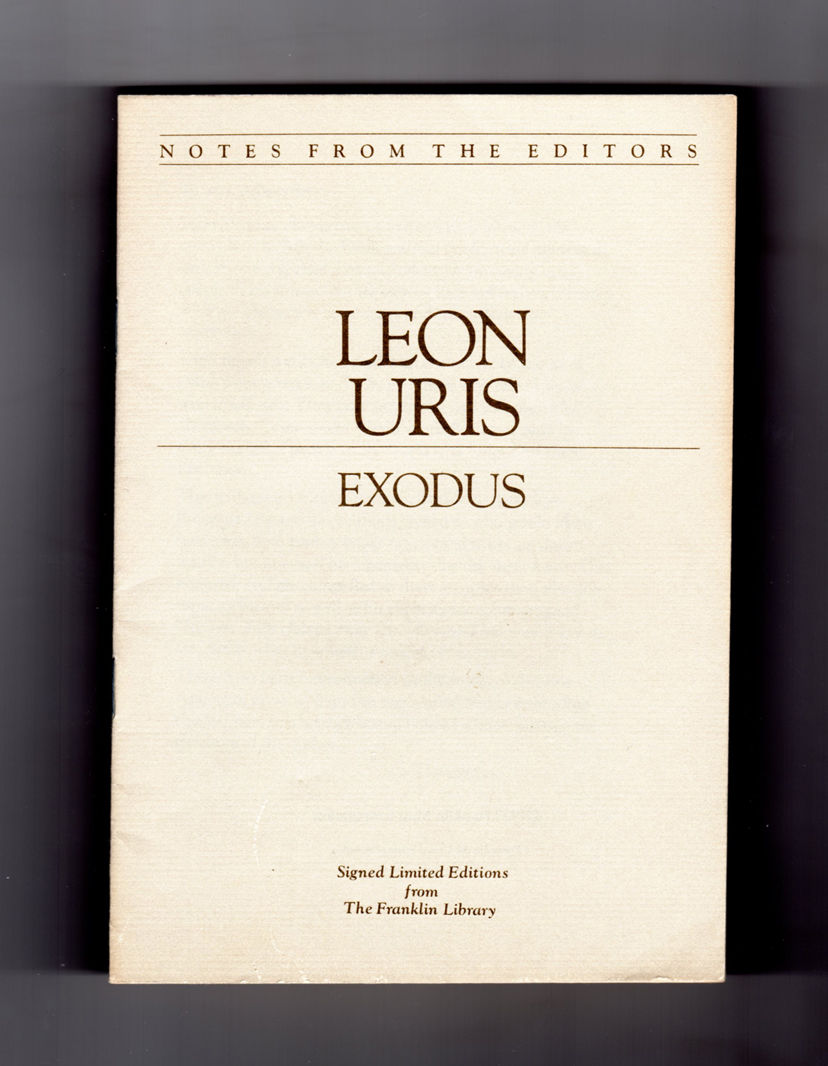 Exodus by Uris, Leon | Hardcover | 1977 | The Franklin Library | Biblio
