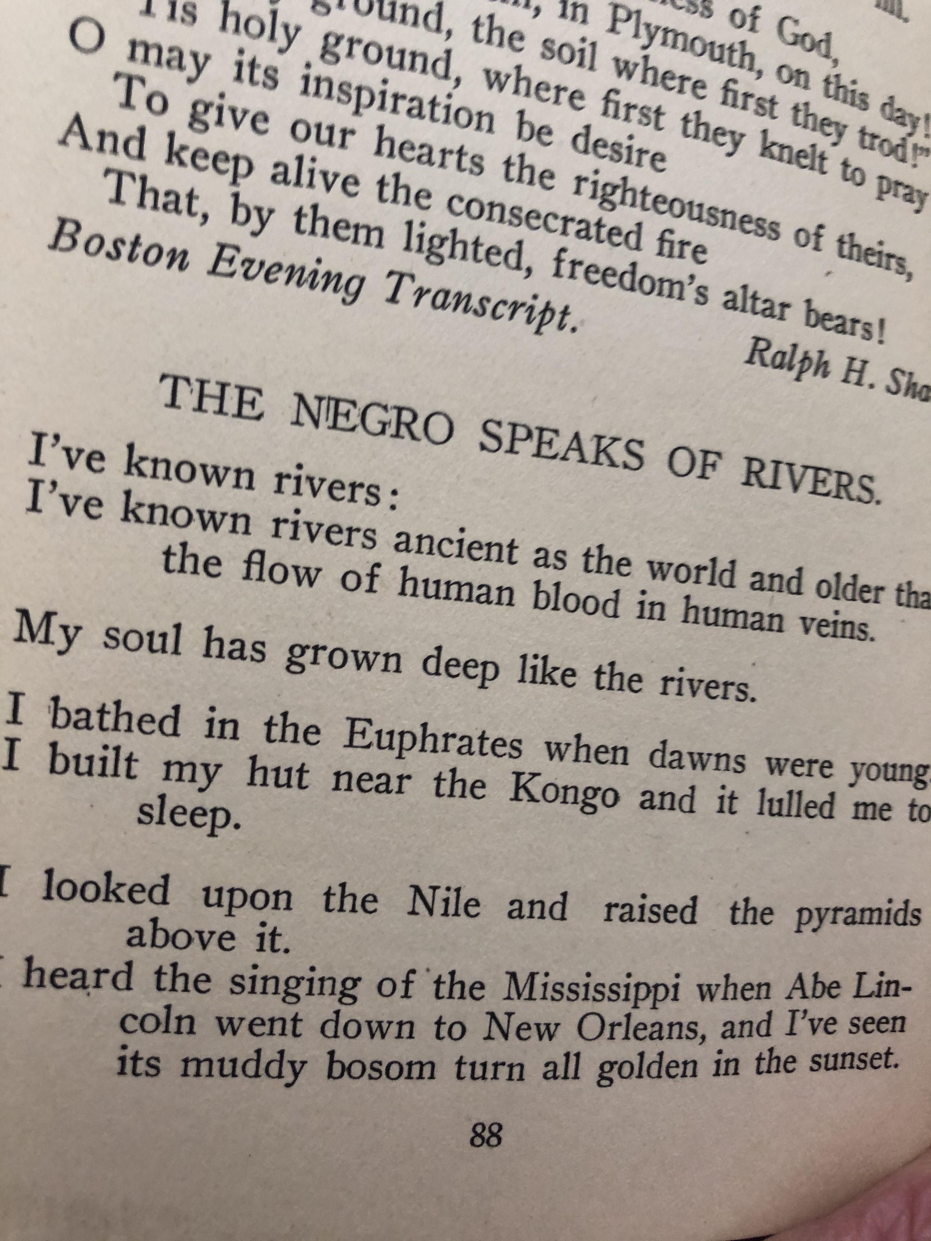 Negro Speaks Of Rivers Poem By Langston Hughes Poem Hunter Featured