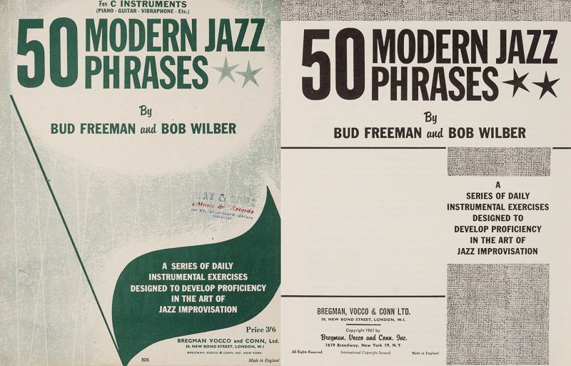 50 Modern Jazz Phrases. by Freeman, Bud / Wilber, Bob | 1961 | Biblio