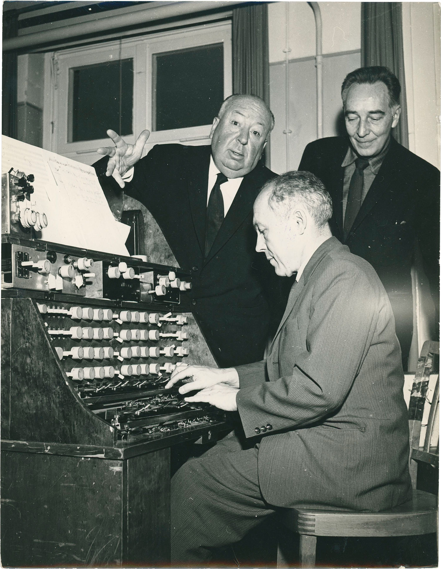 The Birds (Original photograph of Alfred Hitchcock and Oskar Sala on ...