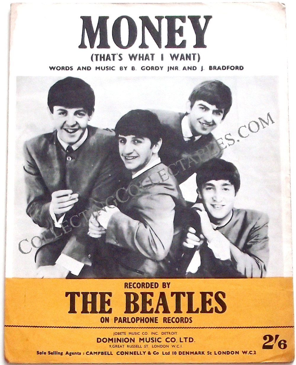 The Beatles Money (That's What I Want) Sheet Music by The Beatles - 1963