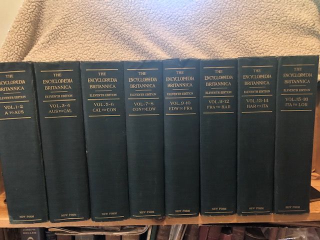 The Encyclopaedia Britannica, Eleventh Edition, plus the three New ...