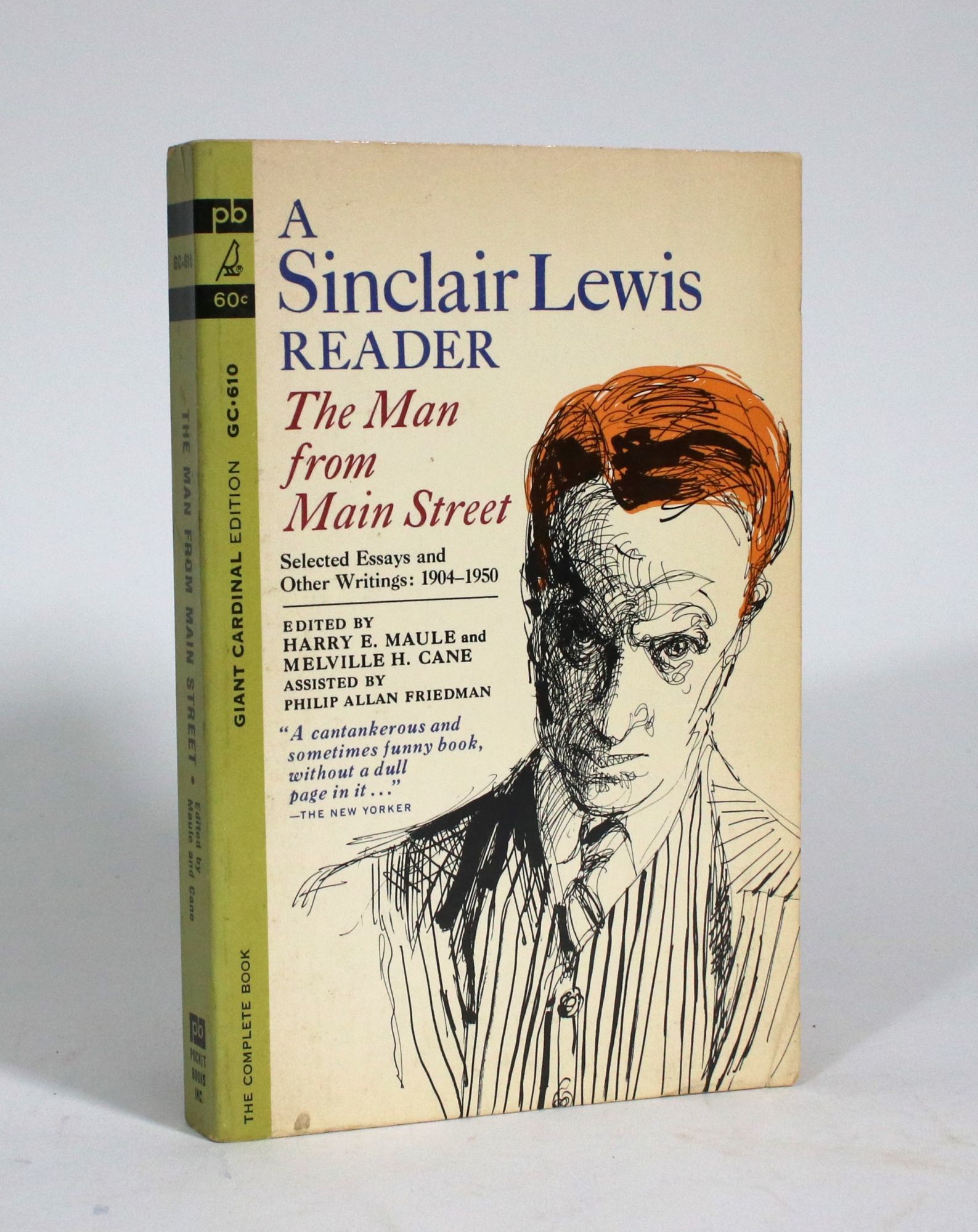A Sinclair Lewis Reader: The Man from Main Street by Lewis, Sinclair ...