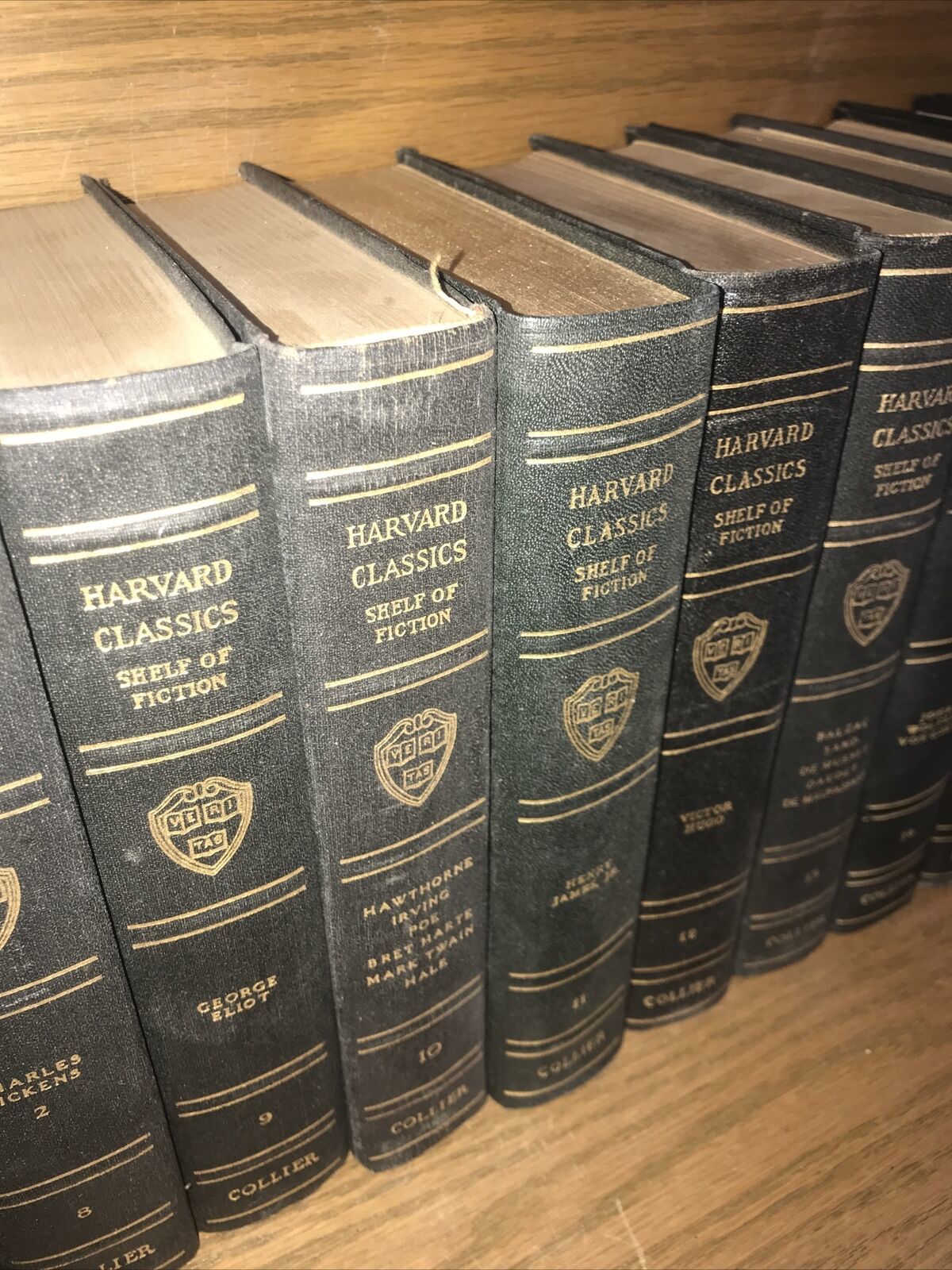 THE HARVARD CLASSICS!1917 First Edition SHELF OF FICTION Complete 20vol ...