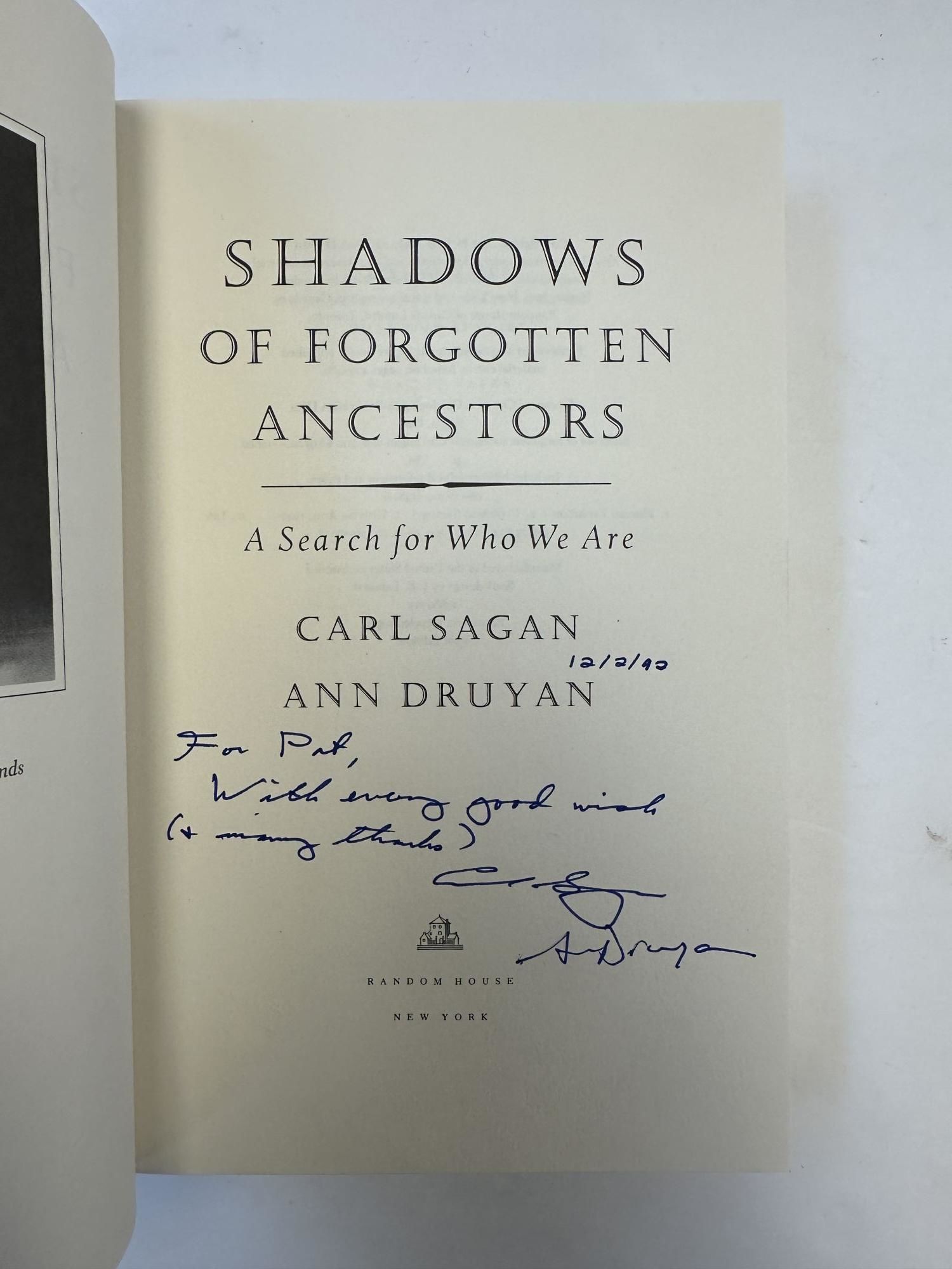 SHADOWS OF FORGOTTEN ANCESTORS: A SEARCH FOR WHO WE ARE [SIGNED] by Ann ...