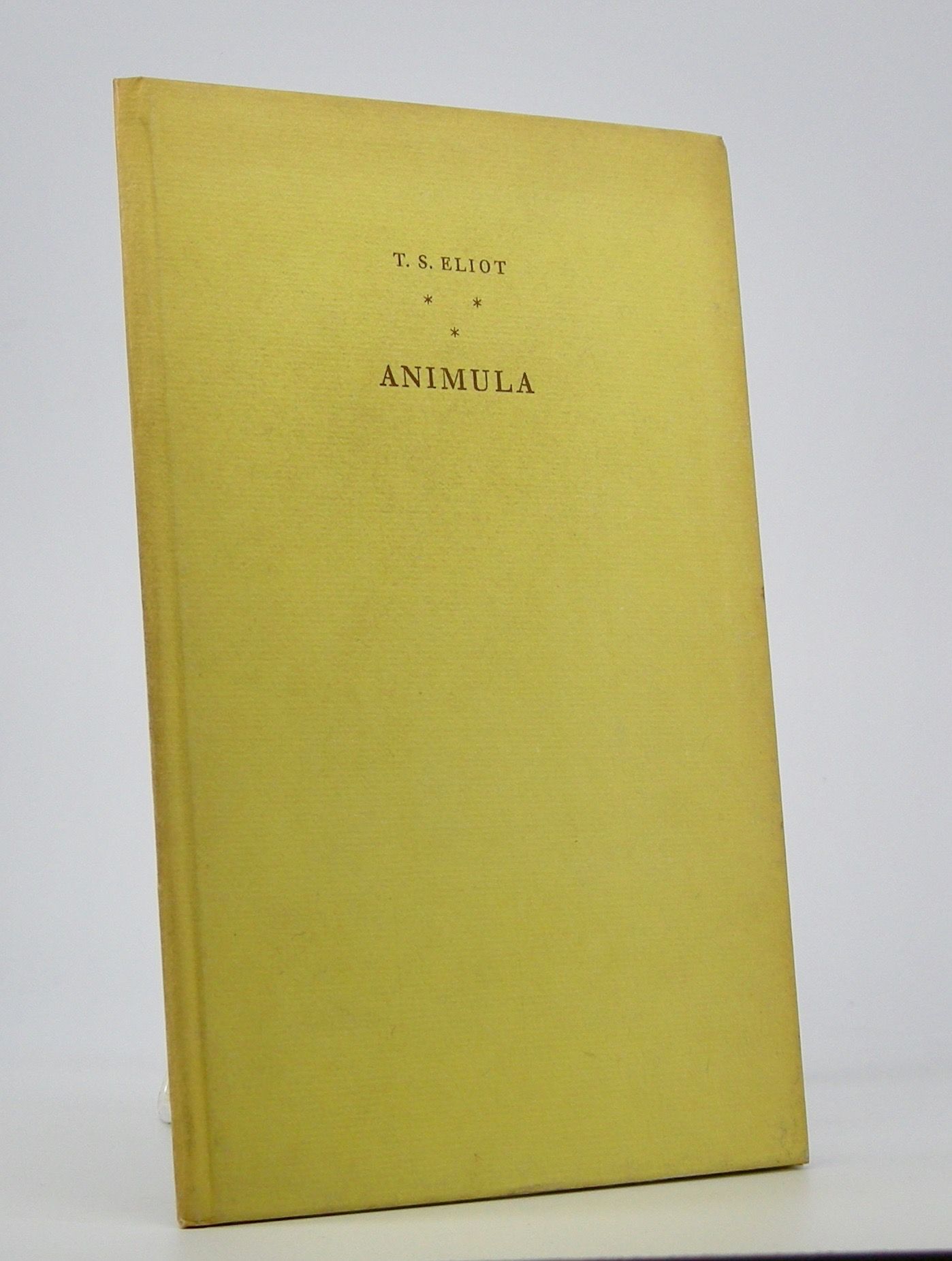 Animula.; Wood Engravings by Gertrude Hermes by Eliot, T.S | | 1929 ...