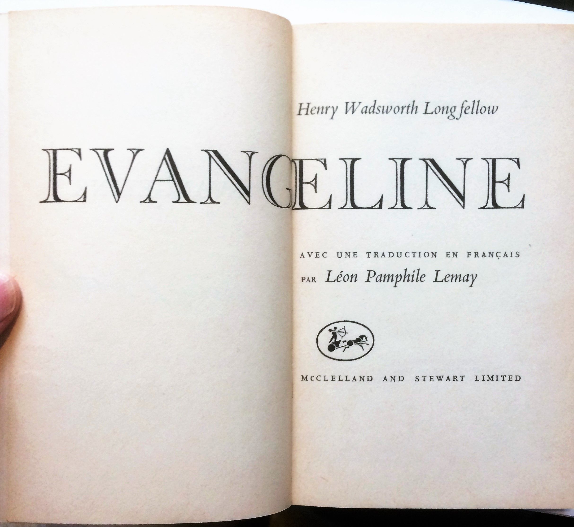 Evangeline (bilingual edition) by Henry Wadsworth Longfellow | 1962 ...