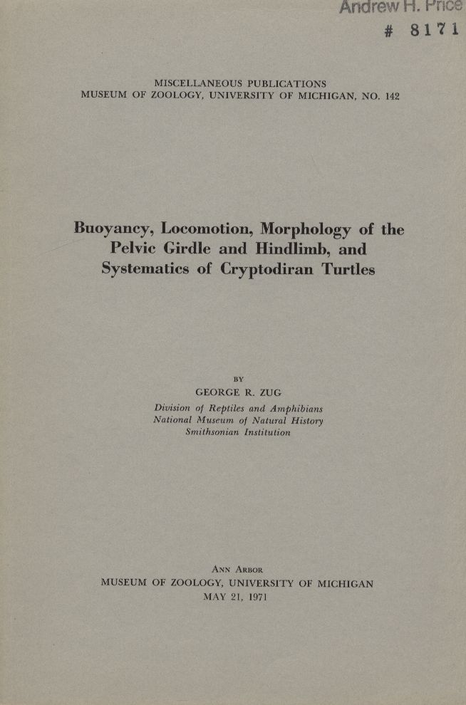 BIBLIO | Buoyancy, Locomotion, Morphology of the Pelvic Girdle and ...