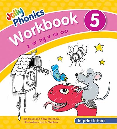 Jolly Phonics Workbook 5: In Print Letters (American English Edition) (Jolly Phonics Workbooks ...