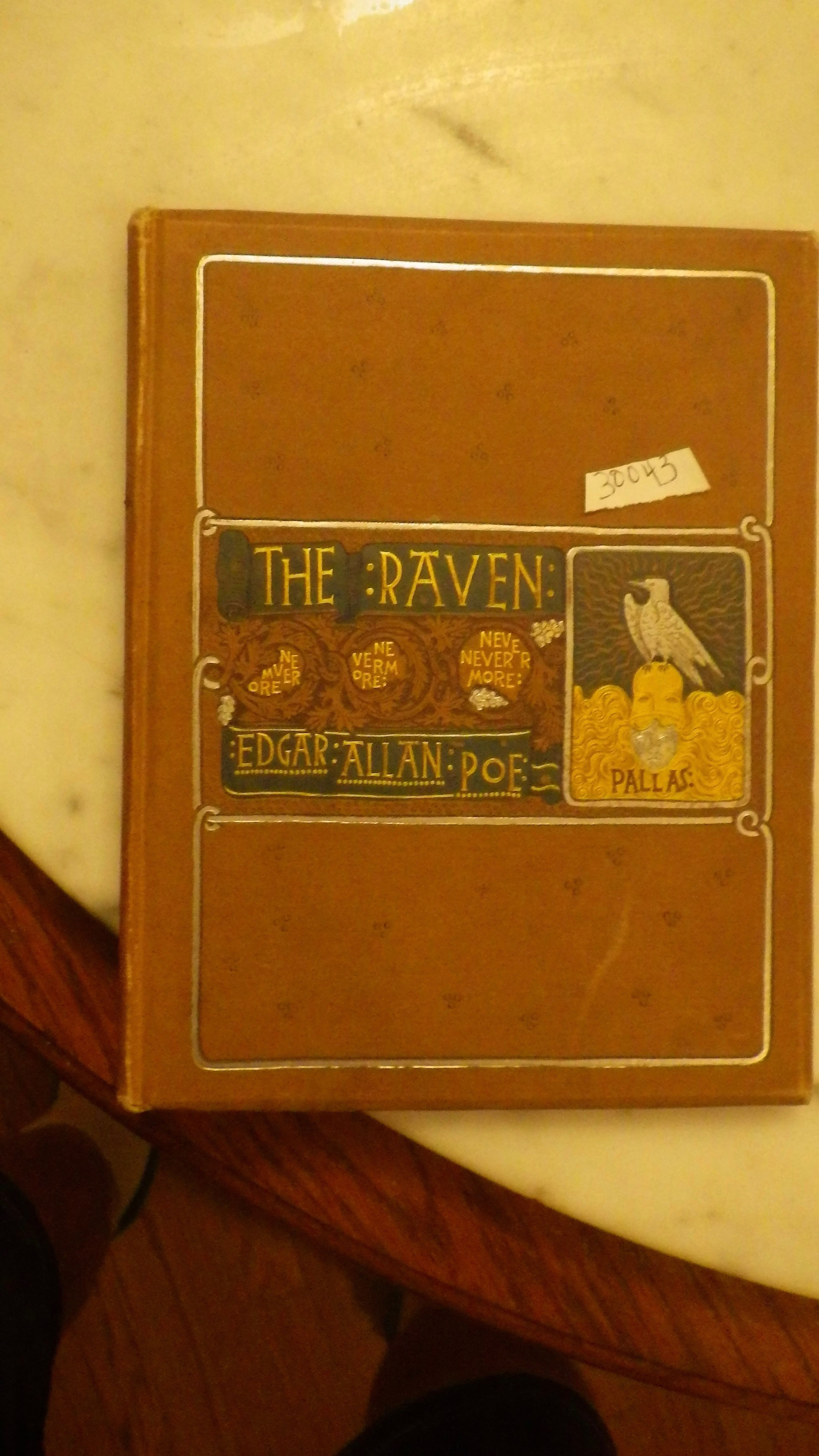 The Raven, by Edgar Allan Poe , Poem, 1883 ON COPYRIGHT , 1st edition ...