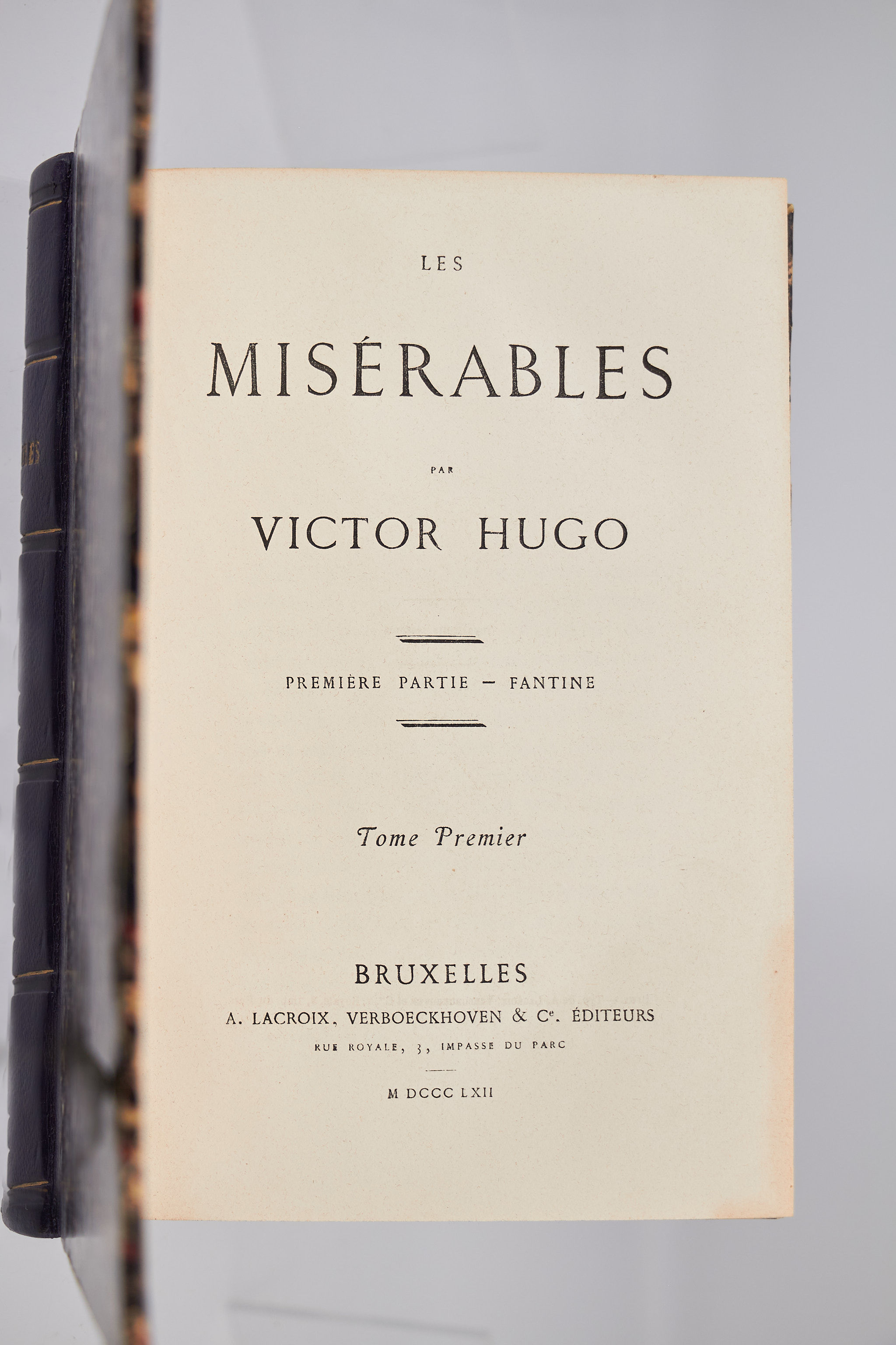 BIBLIO | Les misérables by HUGO Victor | | 1862 | A. Lacroix ...