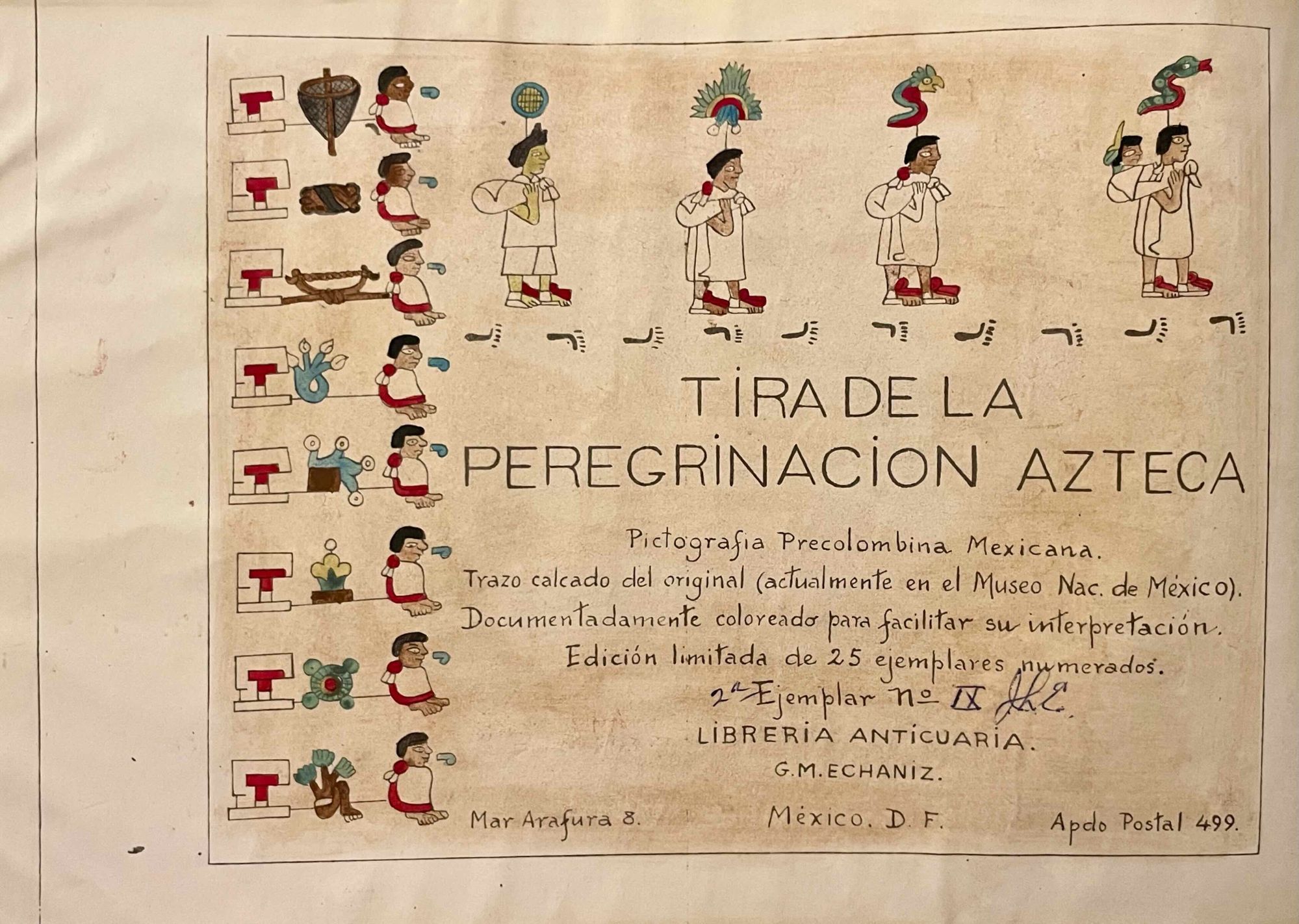 Tira de la peregrinación azteca. Pictografía precolombina mexicana by ...