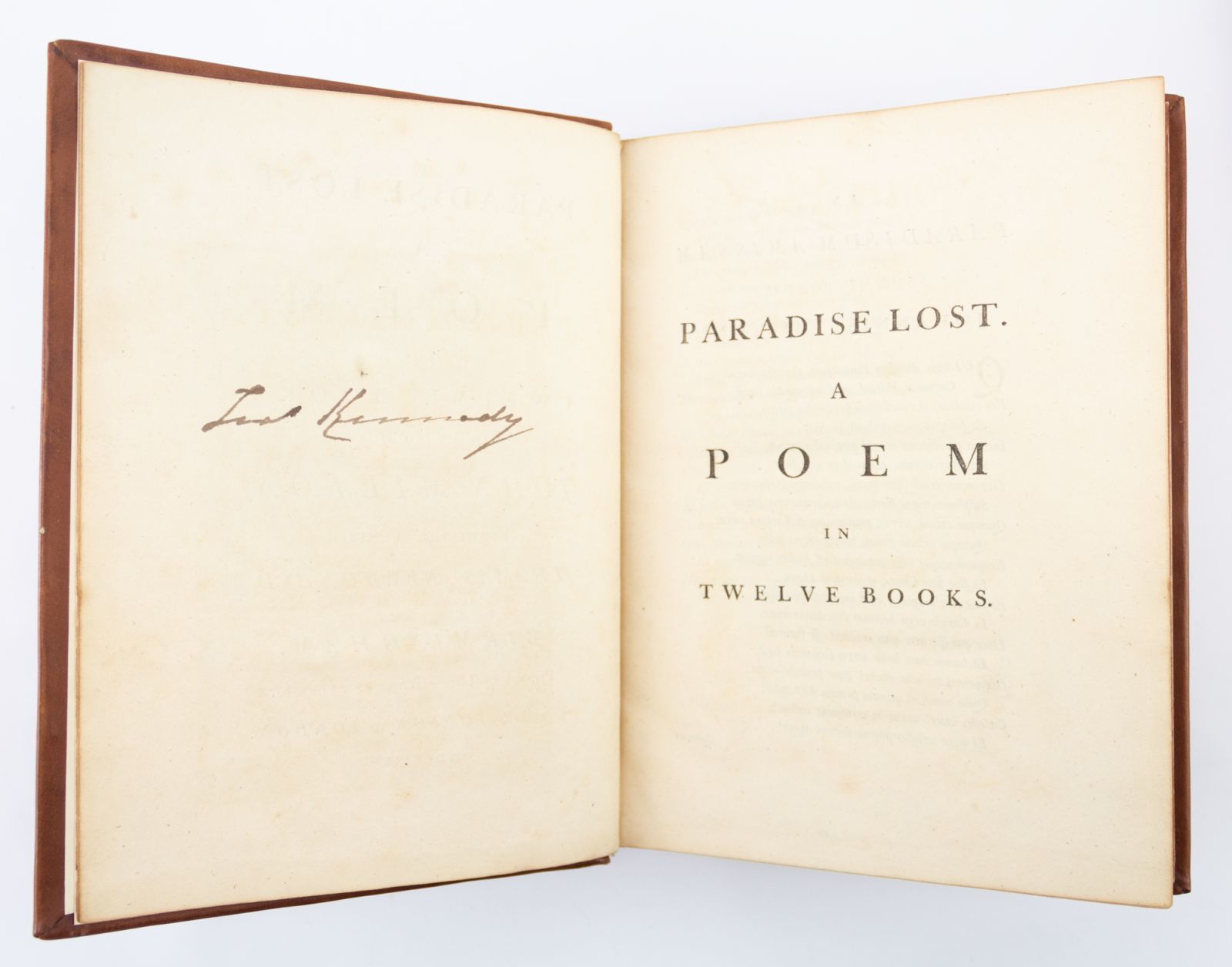 PARADISE LOST; A POEM IN TWELVE BOOKS; PARADISE REGAINED, A POEM IN ...