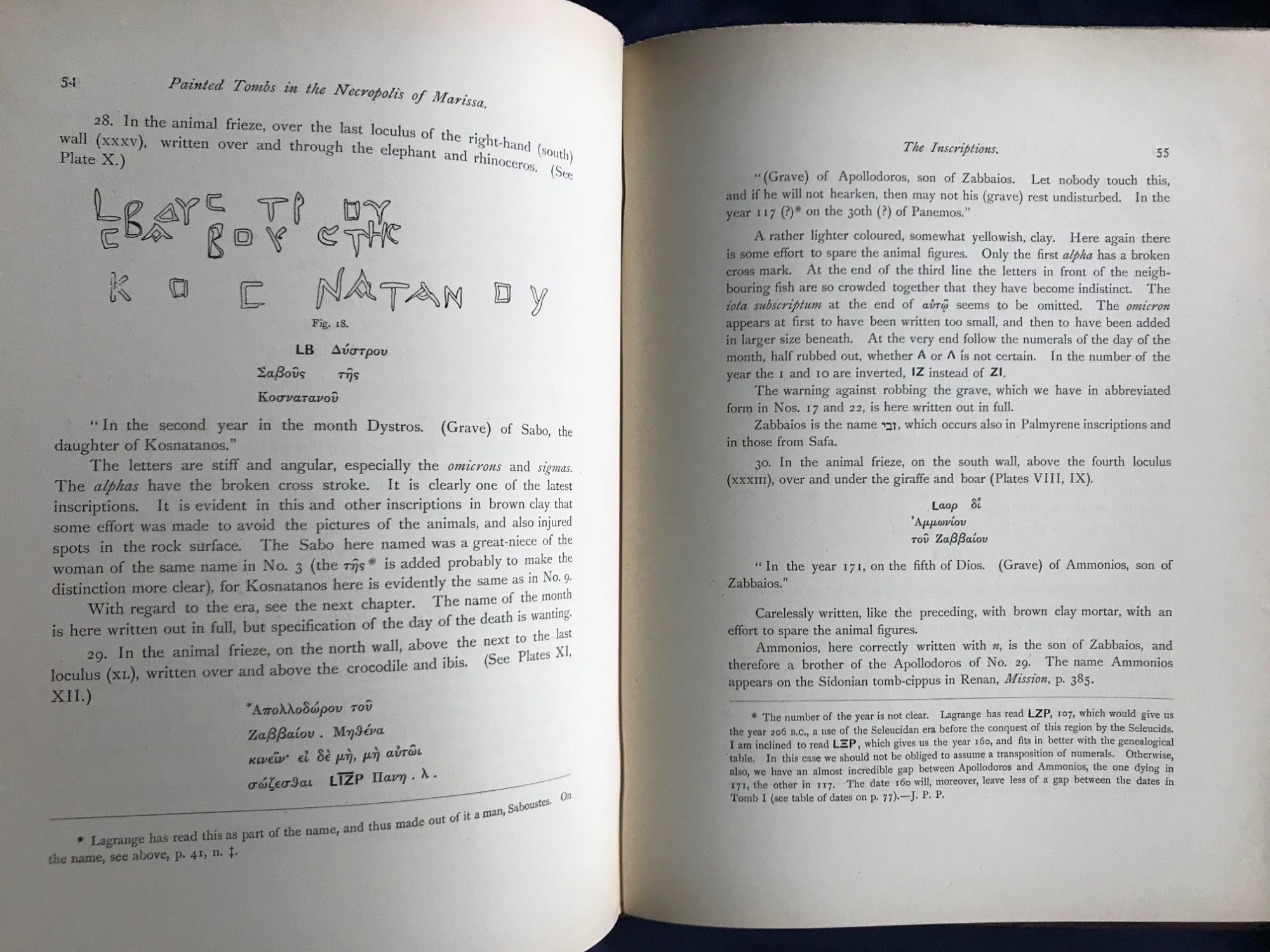 Painted tombs in the necropolis of Marissa (Mareshah) by PETERS John P ...