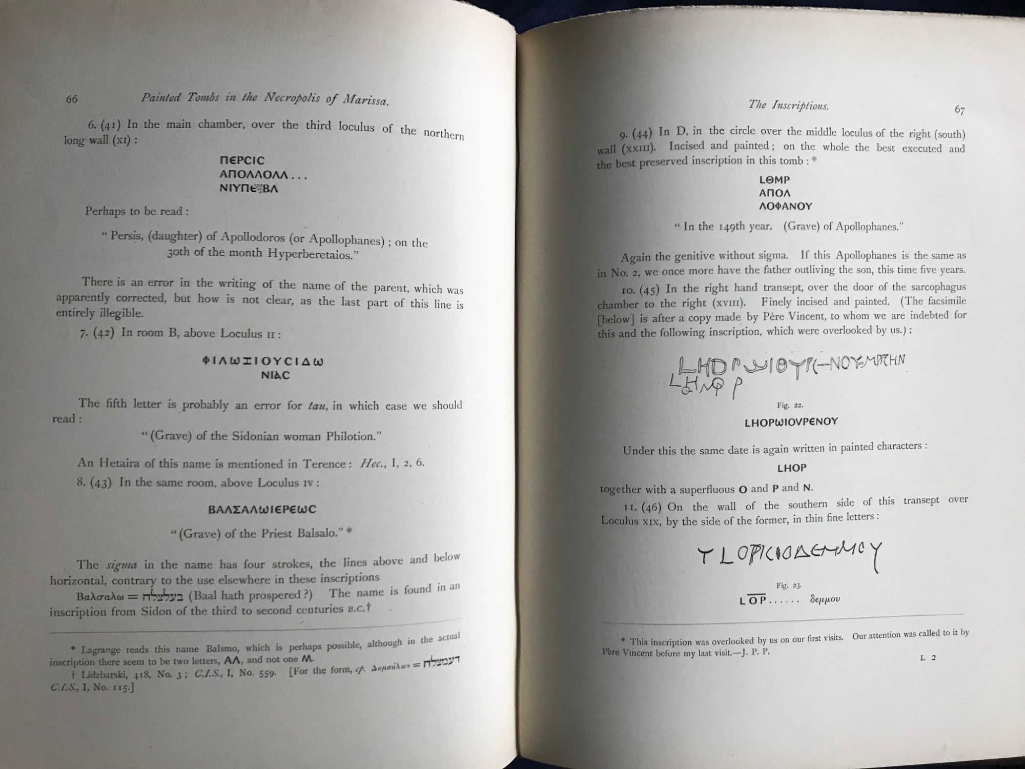 Painted tombs in the necropolis of Marissa (Mareshah) by PETERS John P ...