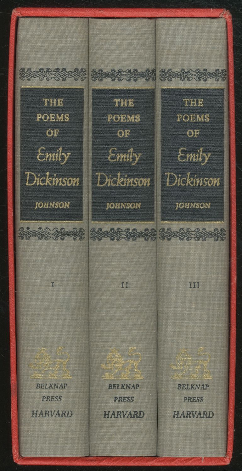 BIBLIO | The Poems of Emily Dickinson: Including Variant Readings Critically Compared With All ...