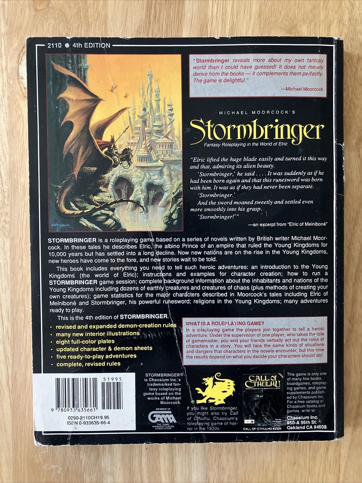 Michael Moorcock's Stormbringer Fantasy Roleplaying In The World Of ...