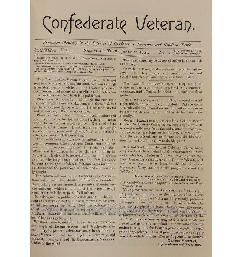 Set of Confederate Veteran Magazine Complete 43 Volumes 1893 to 1932 ...